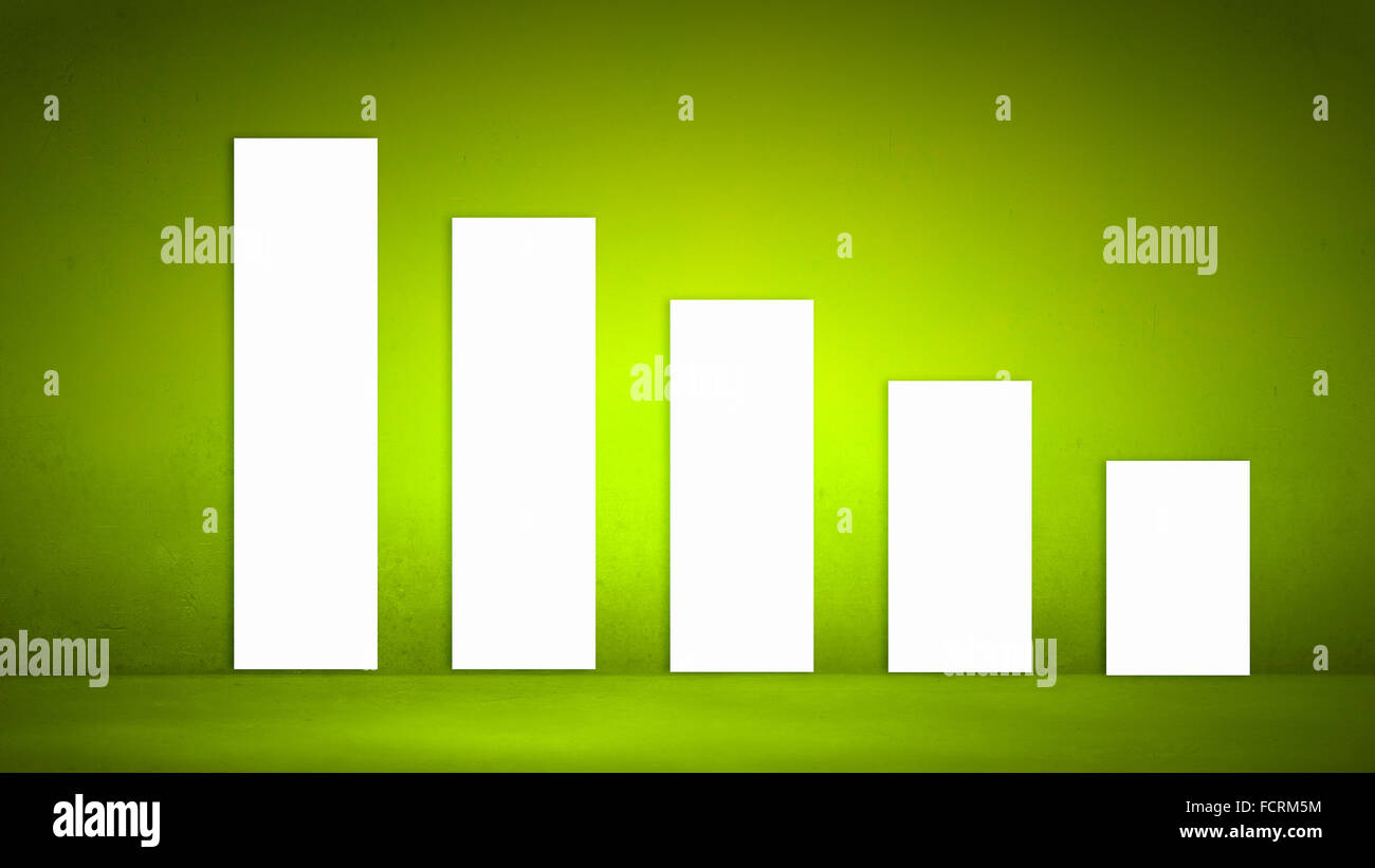 Conceptual image with ladder reaching increasing graph Stock Photo - Alamy