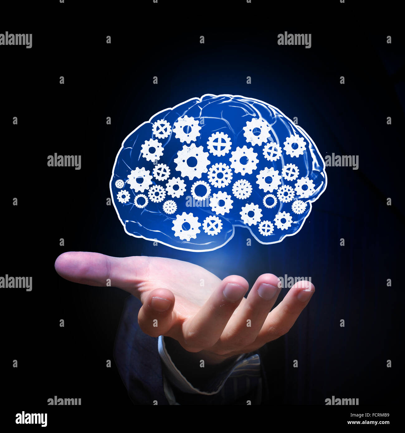 Human hand gear machine hi-res stock photography and images - Alamy