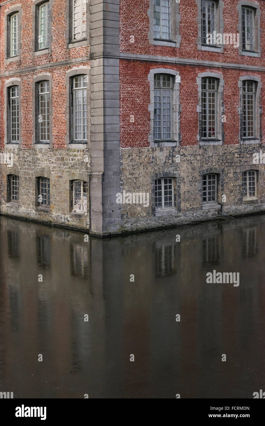 Old rusty castle in Beloeille - Belgium Stock Photo - Alamy