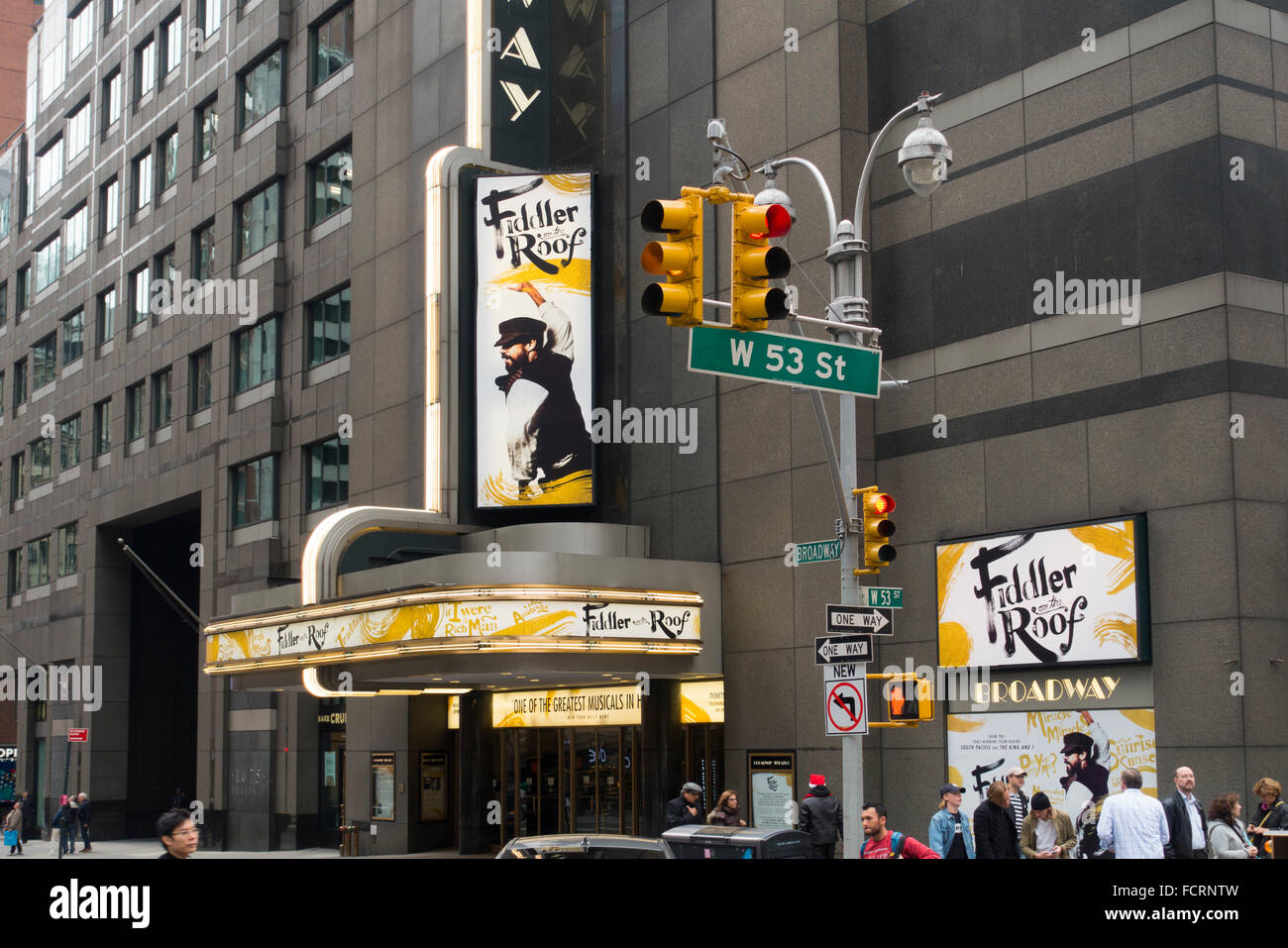Broadway theatre (53rd street) hi-res stock photography and images - Alamy