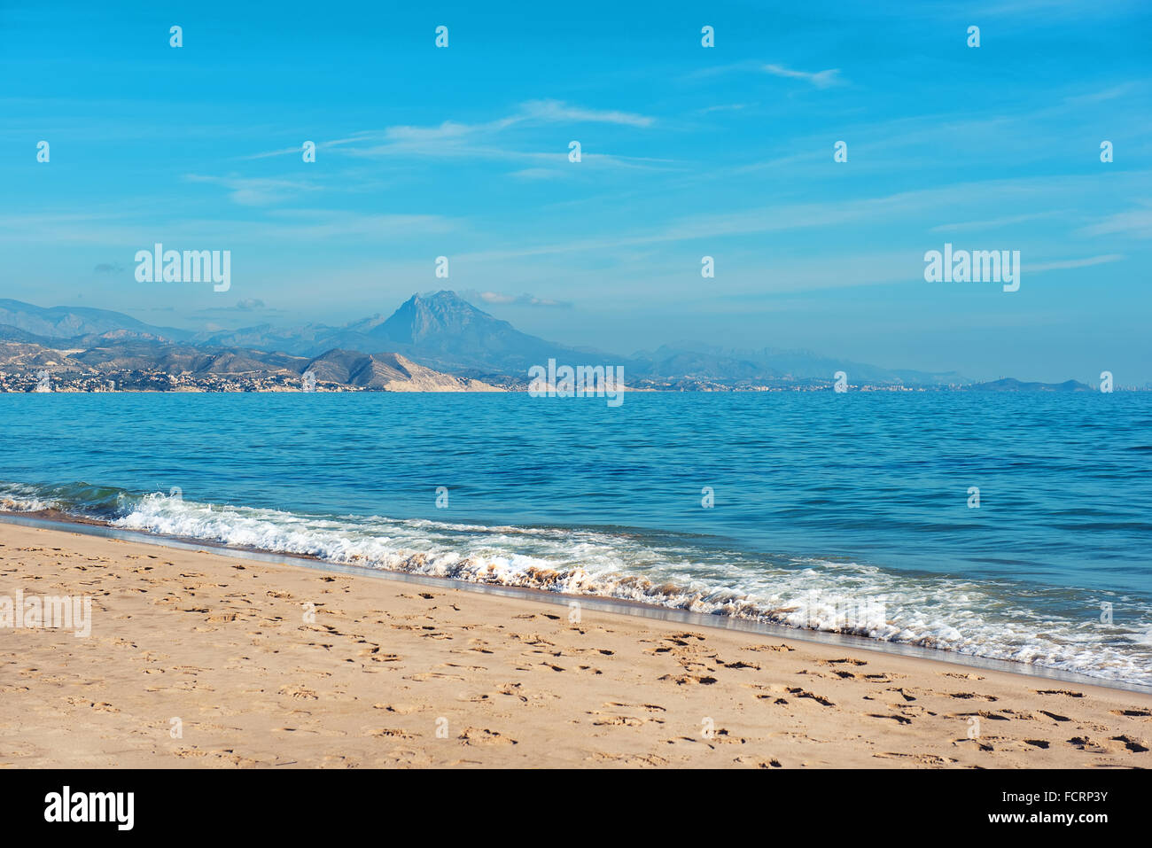 El Campello beach Stock Photo - Alamy
