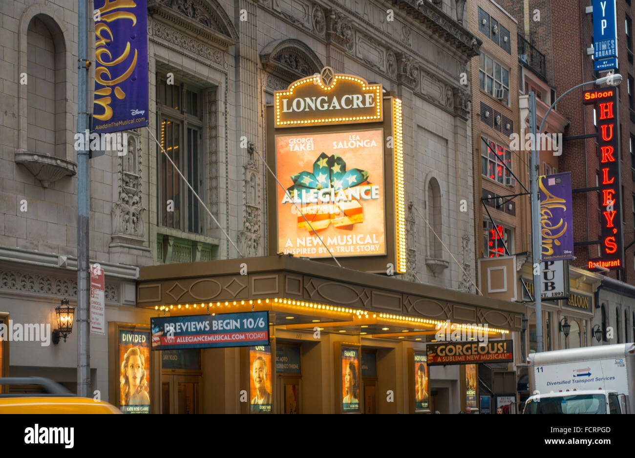 Allegiance musical on Broadway NYC Stock Photo - Alamy