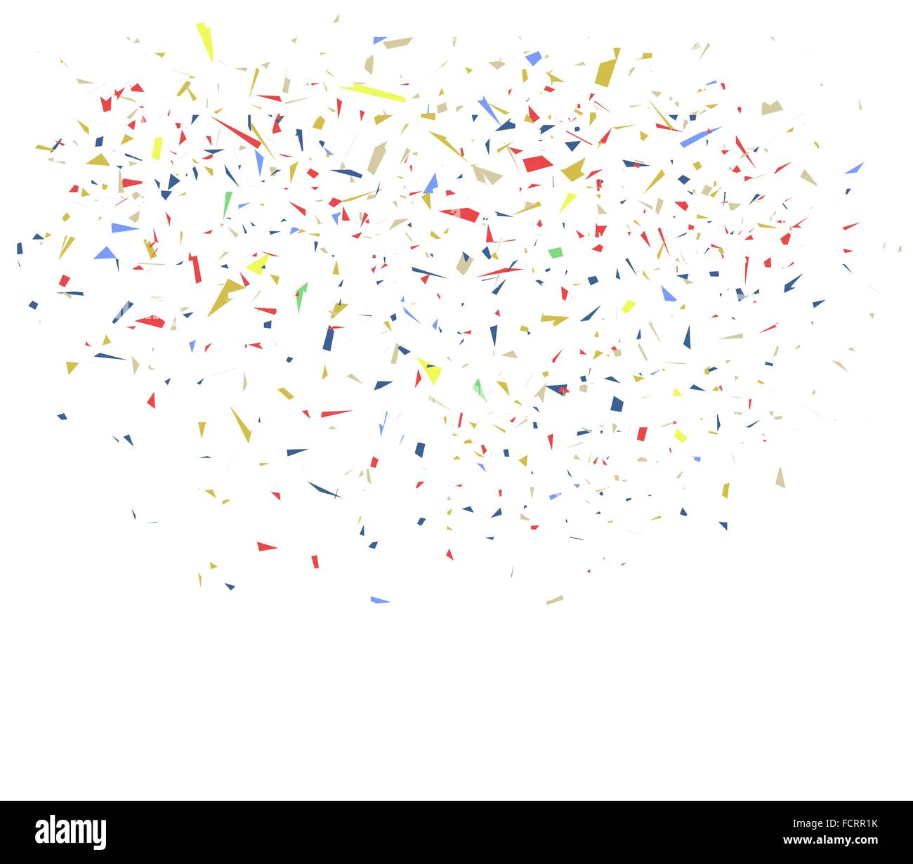 Colorful confetti on white background Stock Vector Image & Art - Alamy