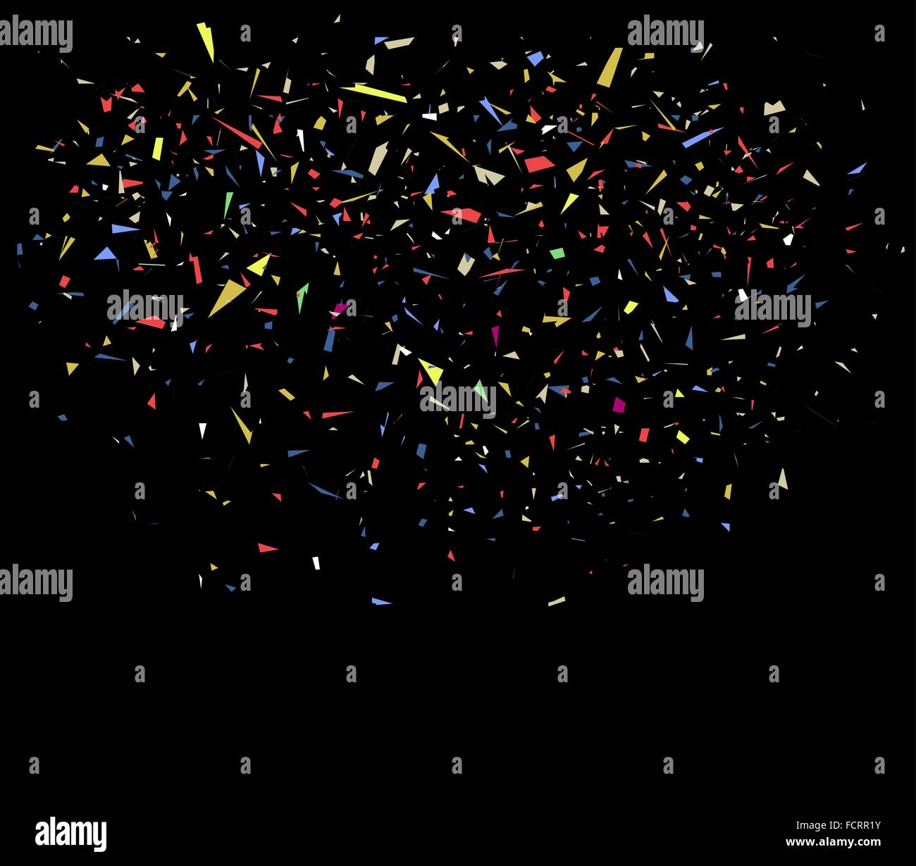 Colorful confetti on black background Stock Vector Image & Art - Alamy
