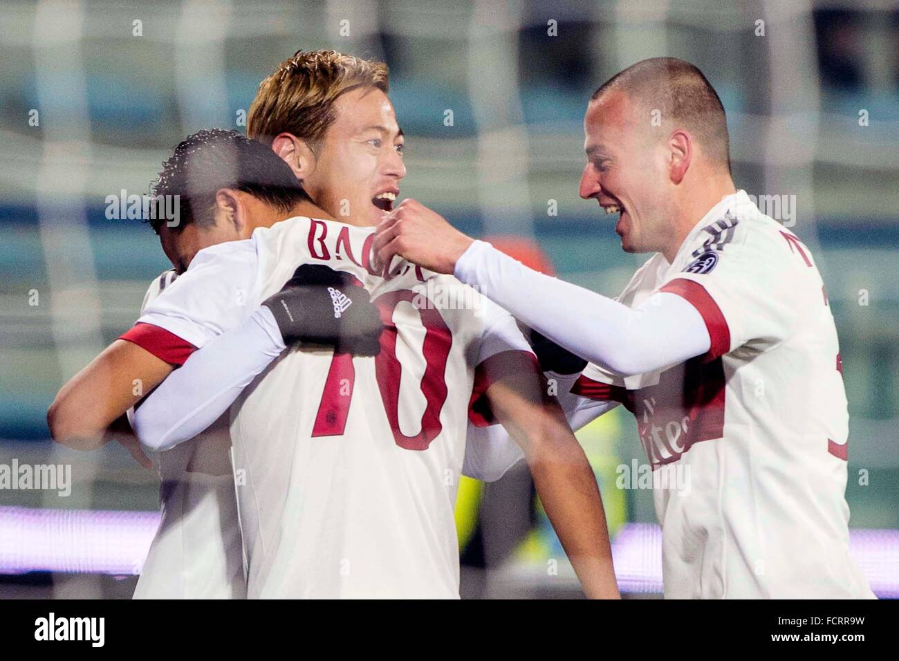 Empoli, Italy. 23rd Jan, 2016. (L-R) Keisuke Honda, Carlos Bacca, Luca ...