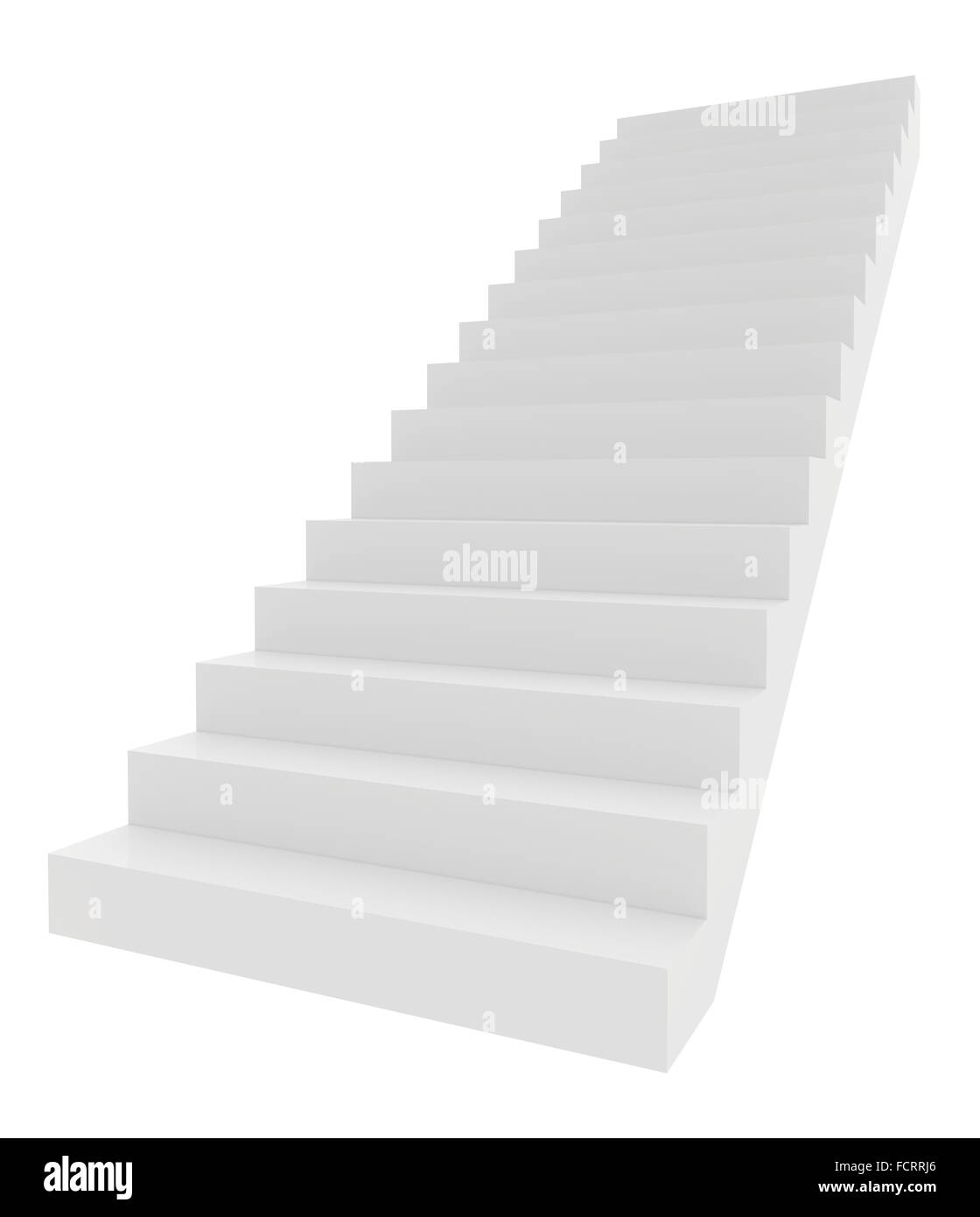 Empty stairs. Isolated on white background. Way upward Stock Photo - Alamy