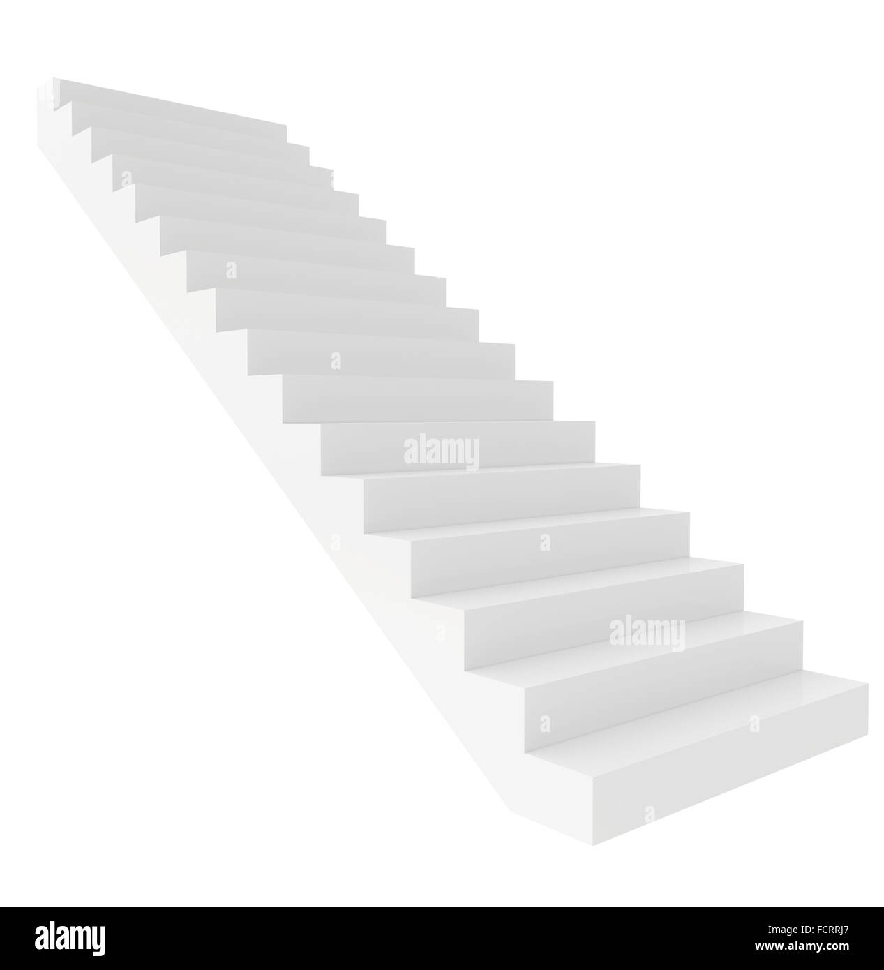 Empty stairs. Isolated on white background. Way upward Stock Photo - Alamy