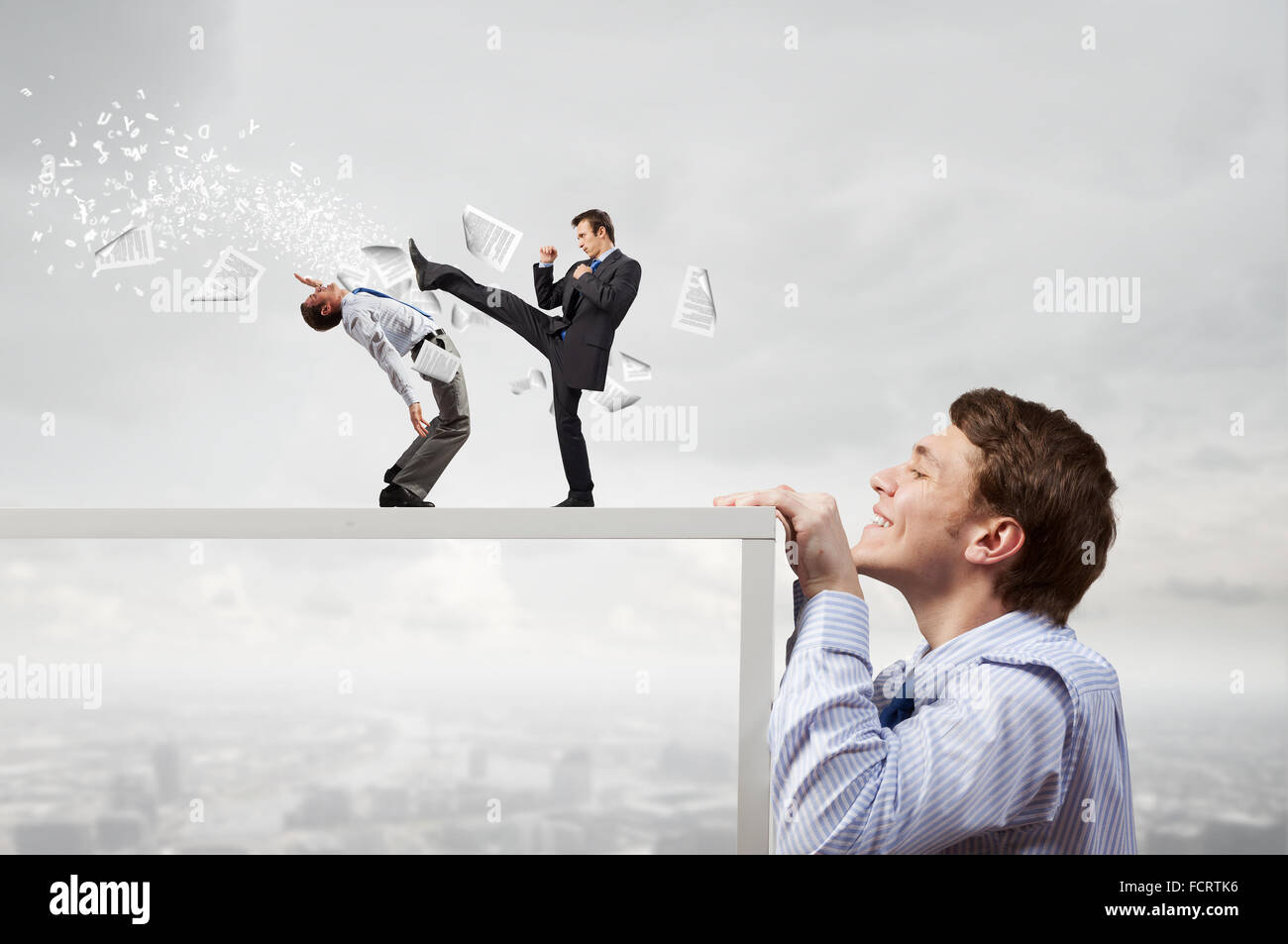 Two young men quarreling hi-res stock photography and images - Alamy