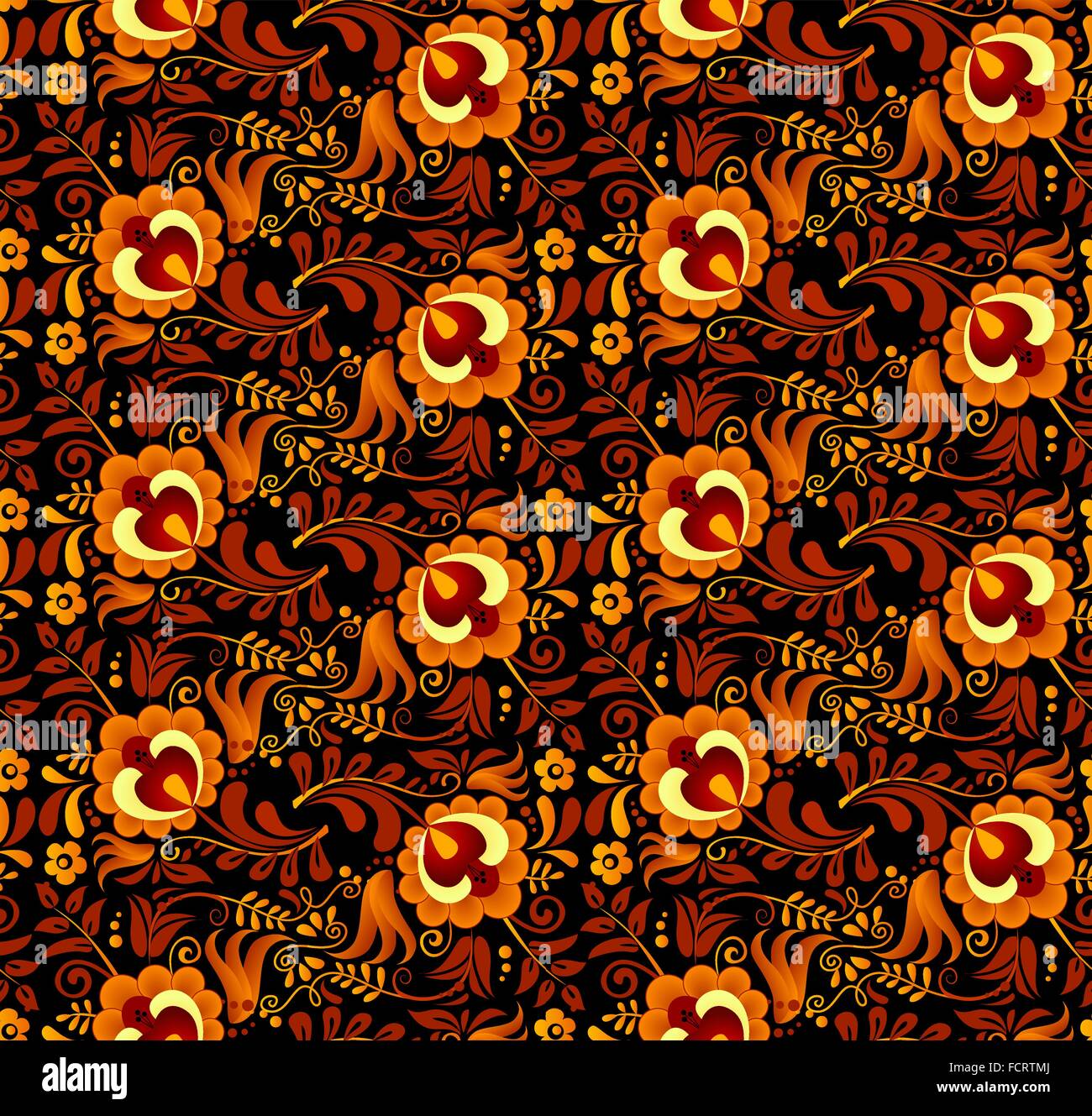 Russian folk art painting Stock Vector Images - Alamy
