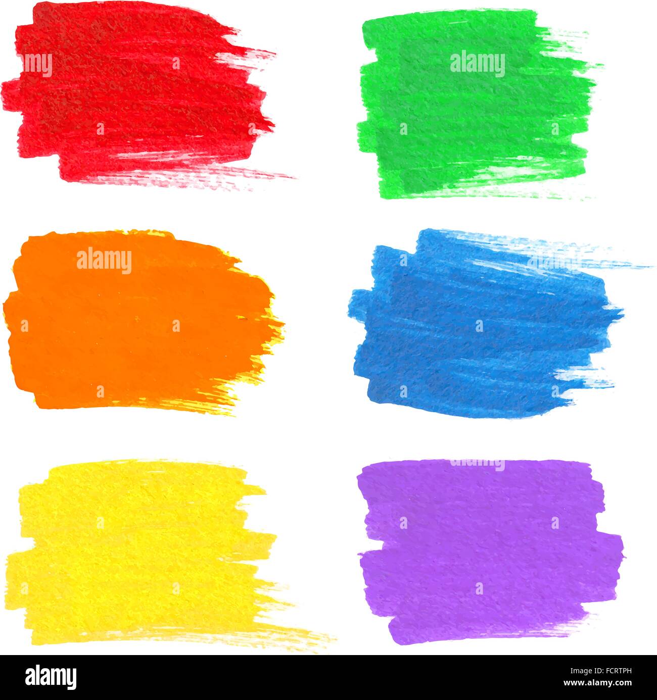 Bright rainbow colors vector marker stains Stock Vector Image & Art - Alamy