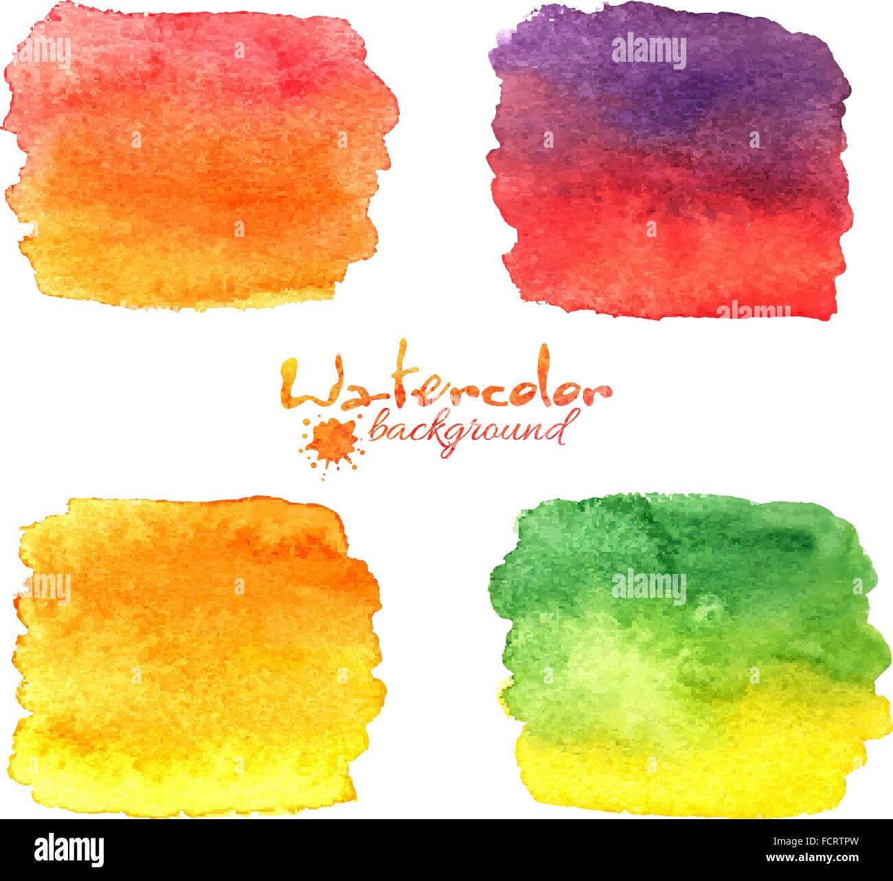 Watercolor painted banners vector set Stock Vector Image & Art - Alamy