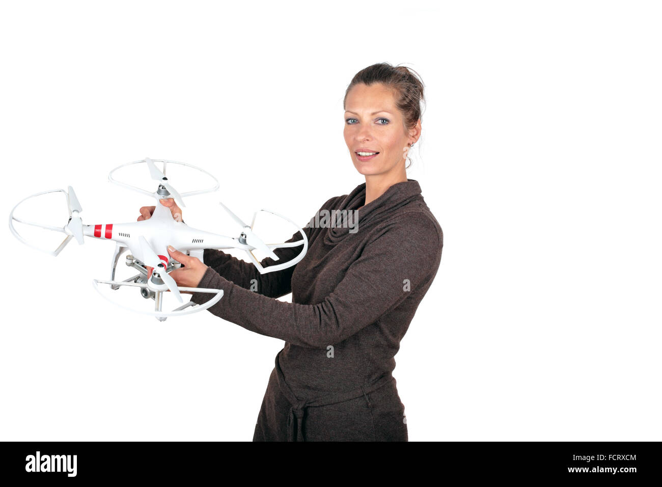 Woman drone control hi-res stock photography and images - Alamy