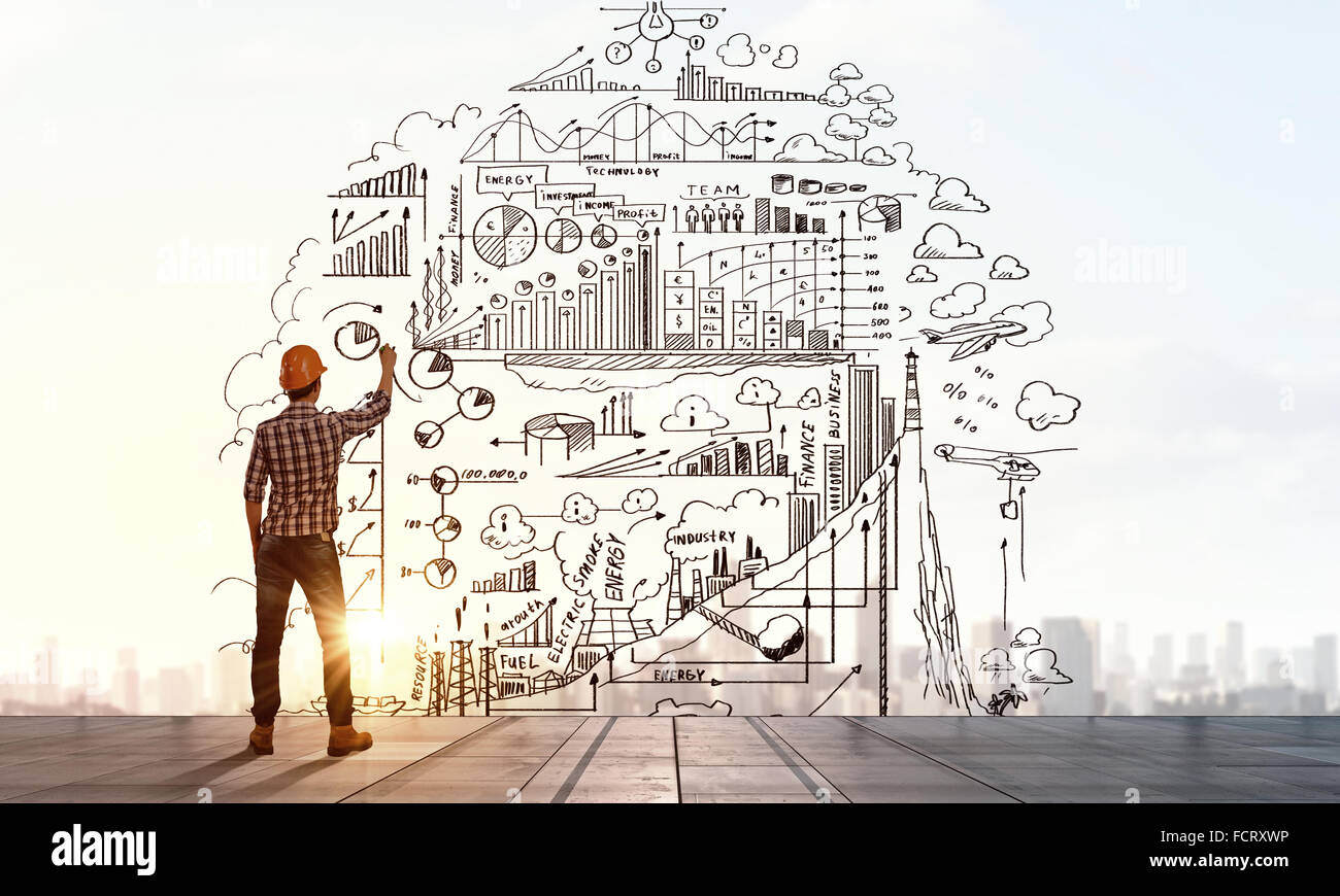 Engineer drawing hi-res stock photography and images - Alamy