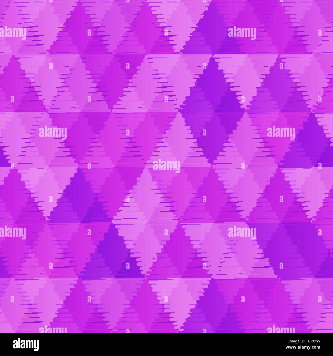 Purple retro textile triangles seamless pattern Stock Vector Image ...