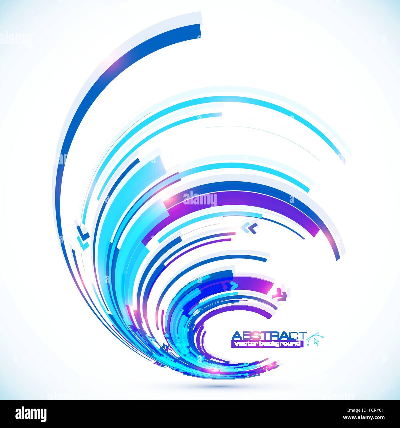 Blue abstract futuristic curve vector background Stock Vector Image ...