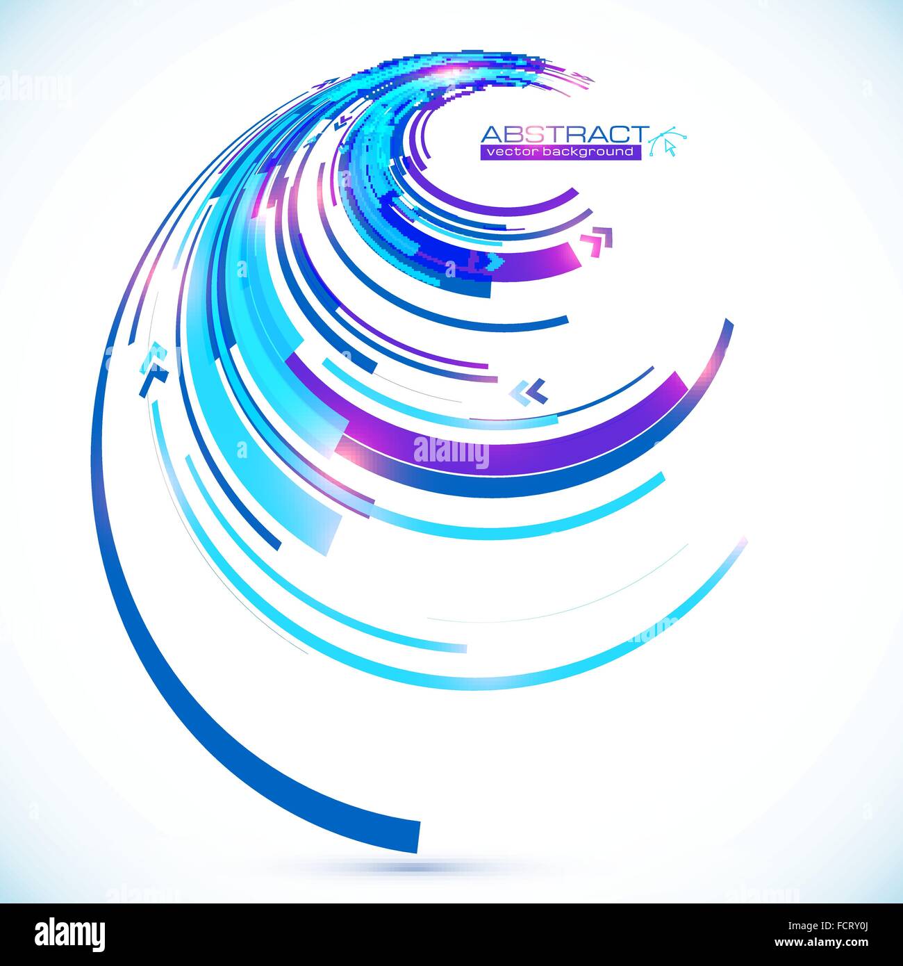 Blue abstract futuristic curve vector background Stock Vector Image ...