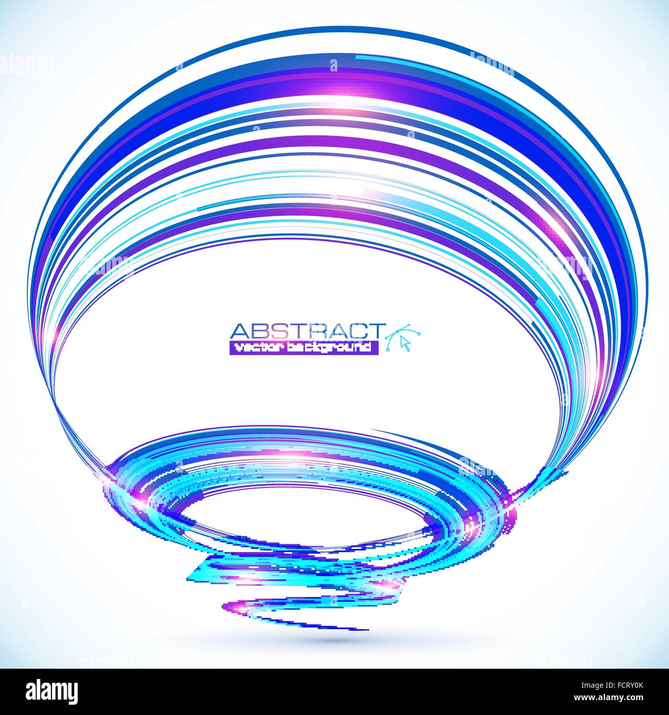 Glowing blue line spiral Stock Vector Images - Alamy