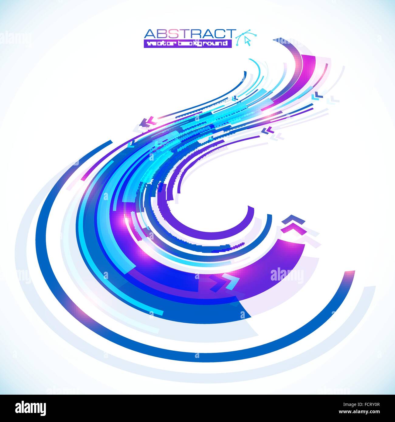 Blue abstract futuristic curve vector background Stock Vector Image ...