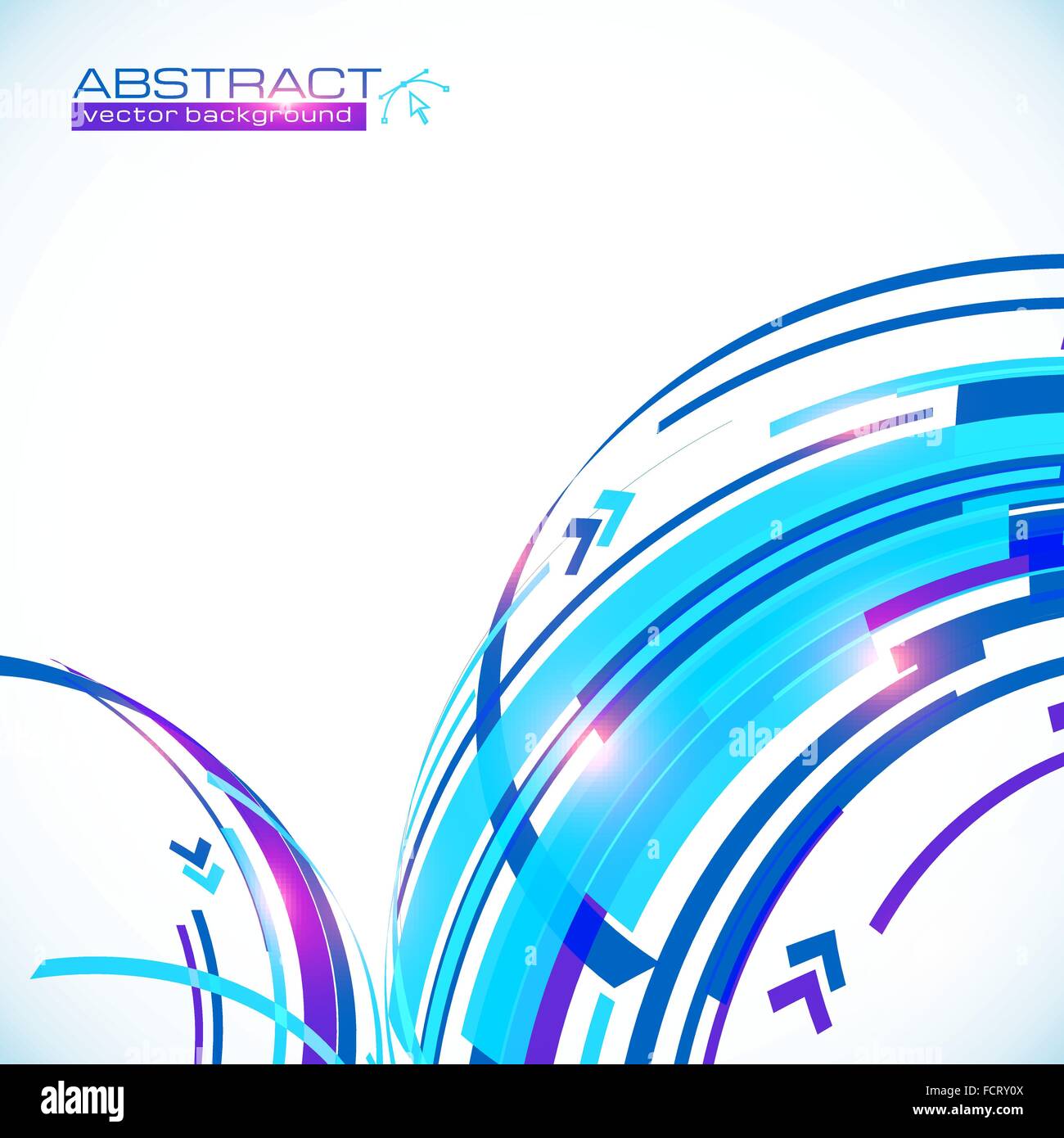 Blue abstract futuristic curve vector background Stock Vector Image ...