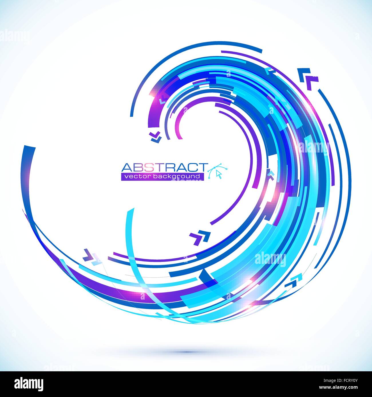 Blue abstract futuristic curve vector background Stock Vector Image ...
