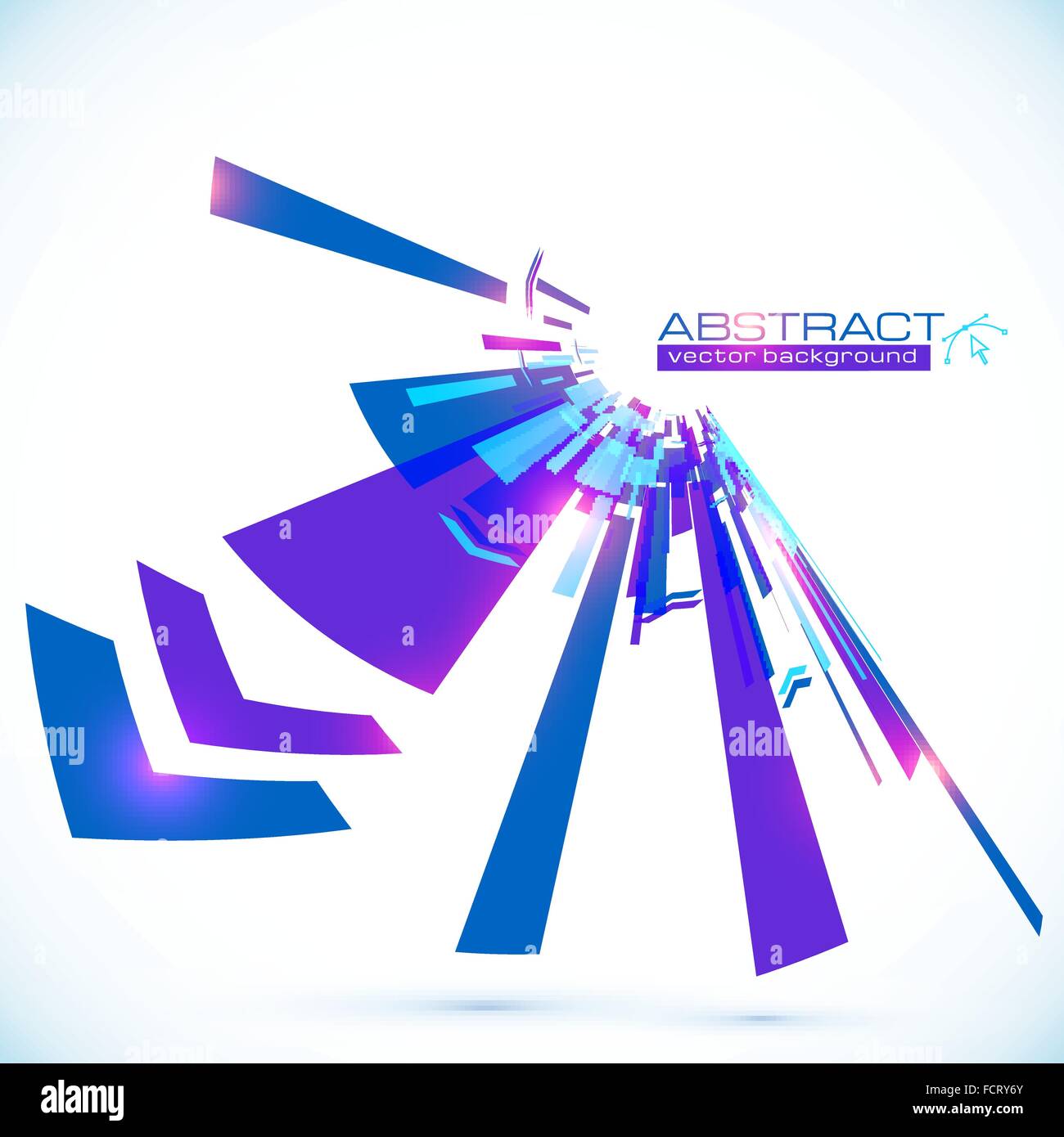 Abstract blue shining lines vector background Stock Vector Image & Art ...