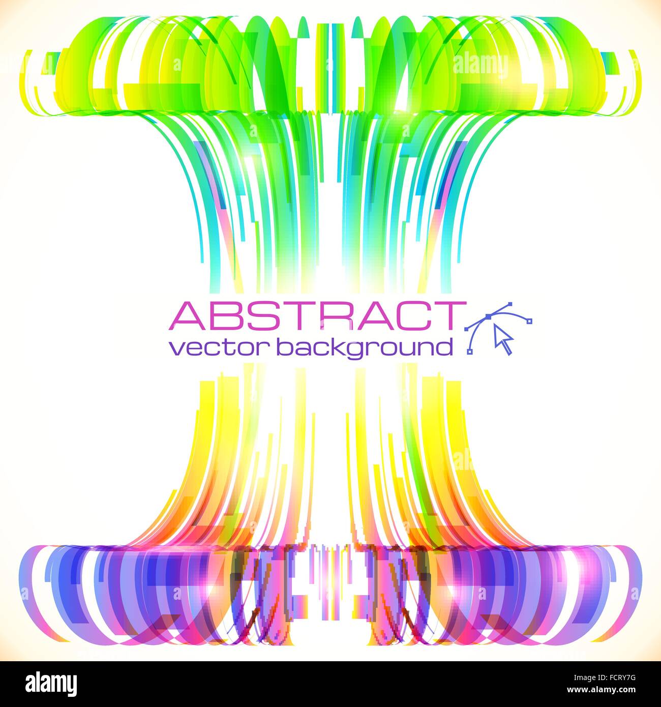 Rainbow colors abstract lines vector background Stock Vector Image ...