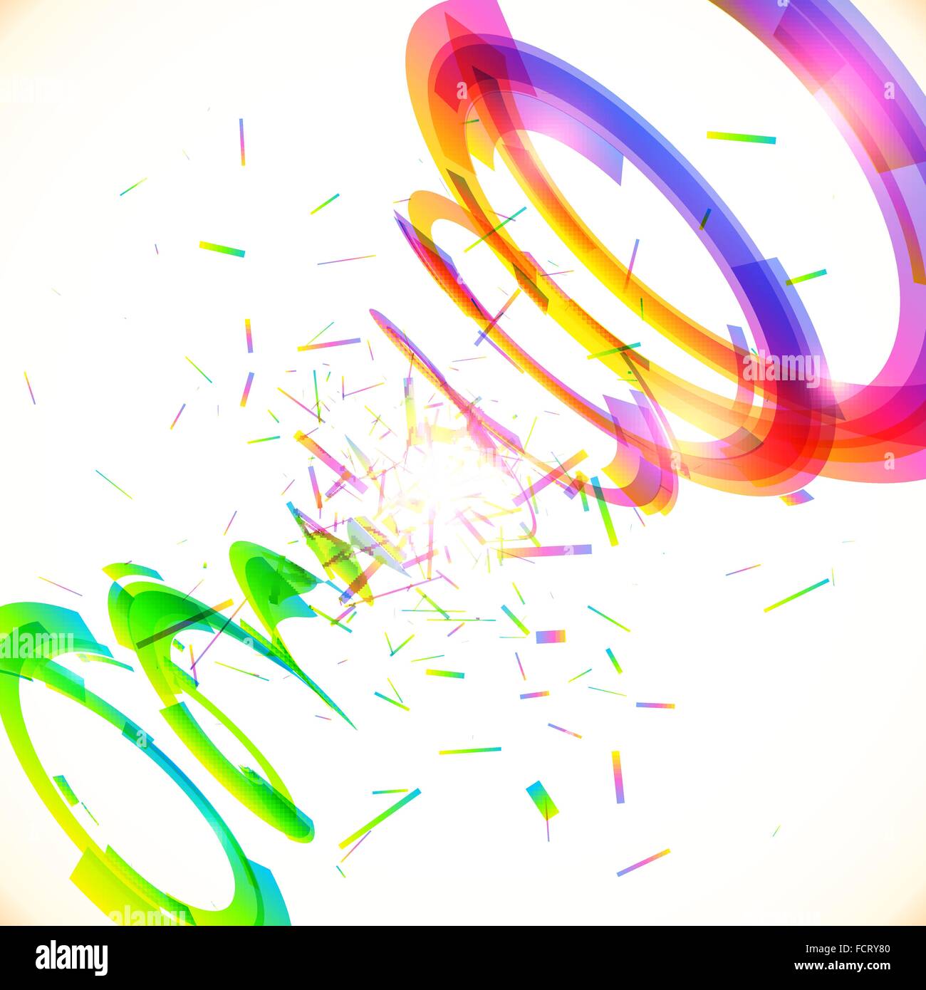 Color explosion rainbow colors Stock Vector Images - Alamy