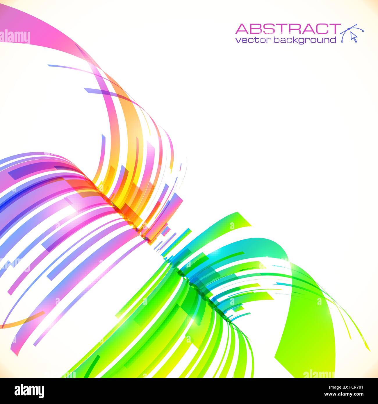 Rainbow colors vector abstract perspective background Stock Vector ...