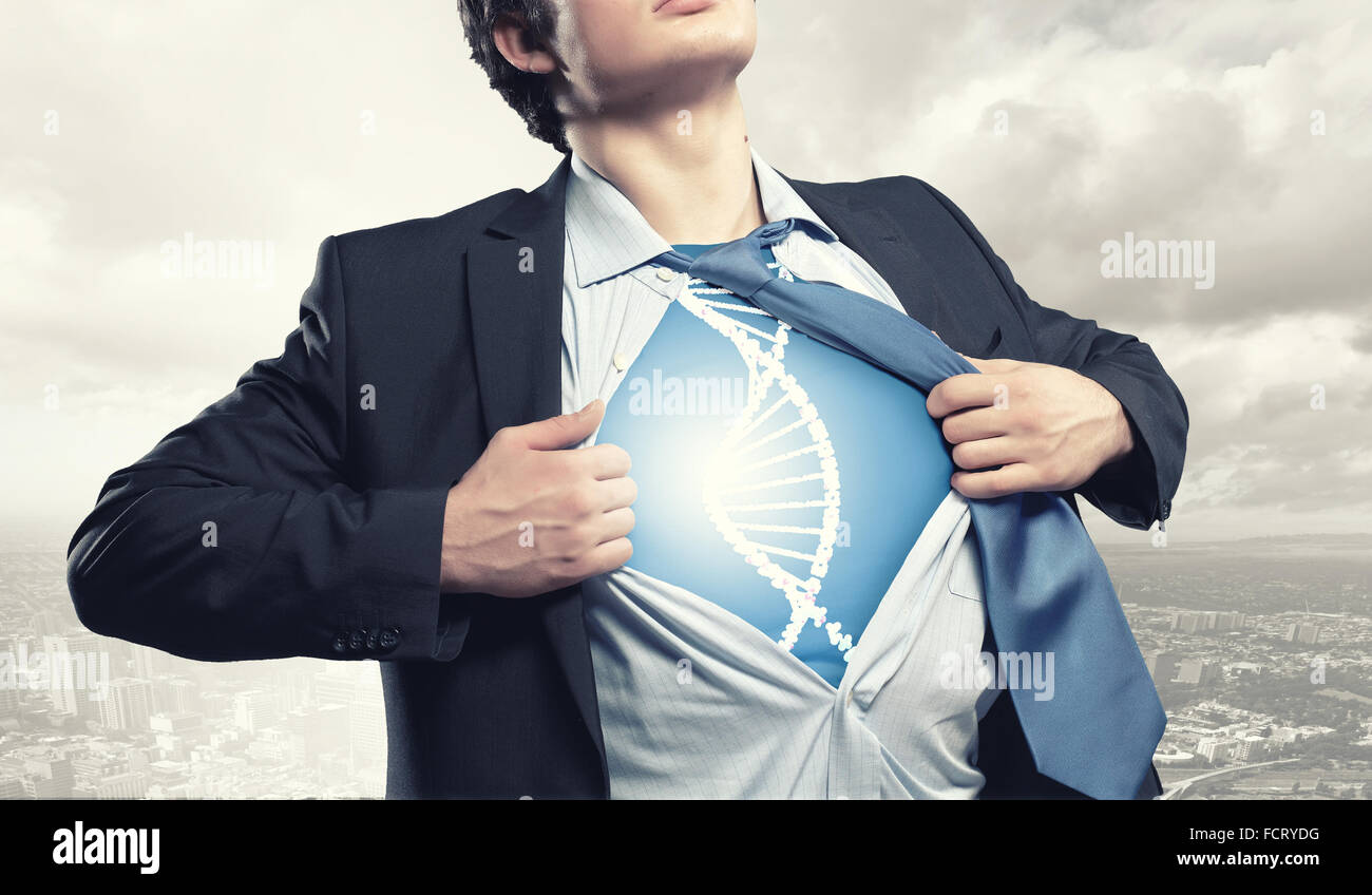 Young businessman opening chest hi-res stock photography and images - Alamy