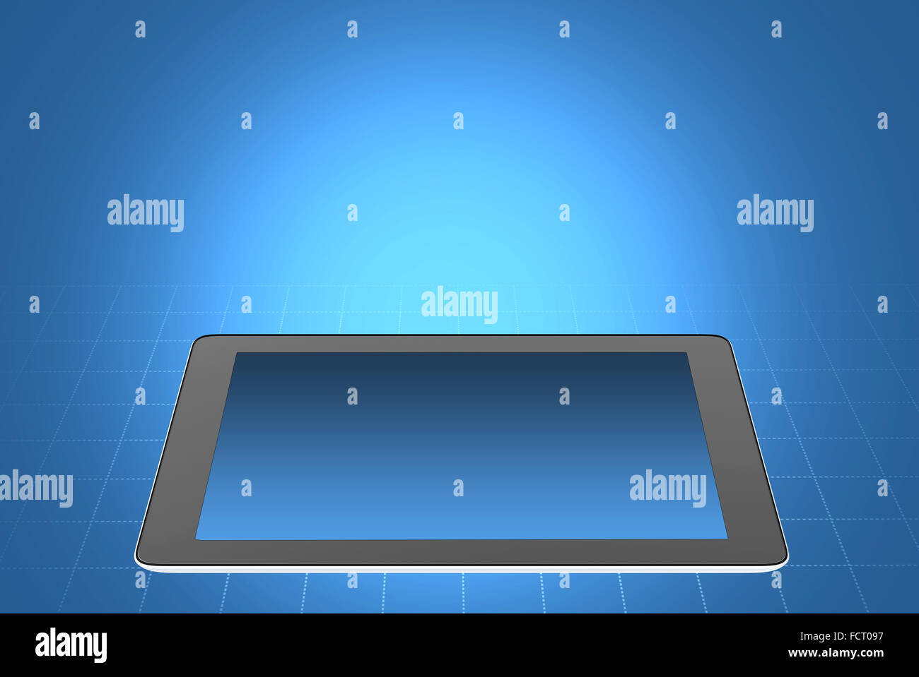 mobile tablet turned frontally in the illustration Stock Photo - Alamy