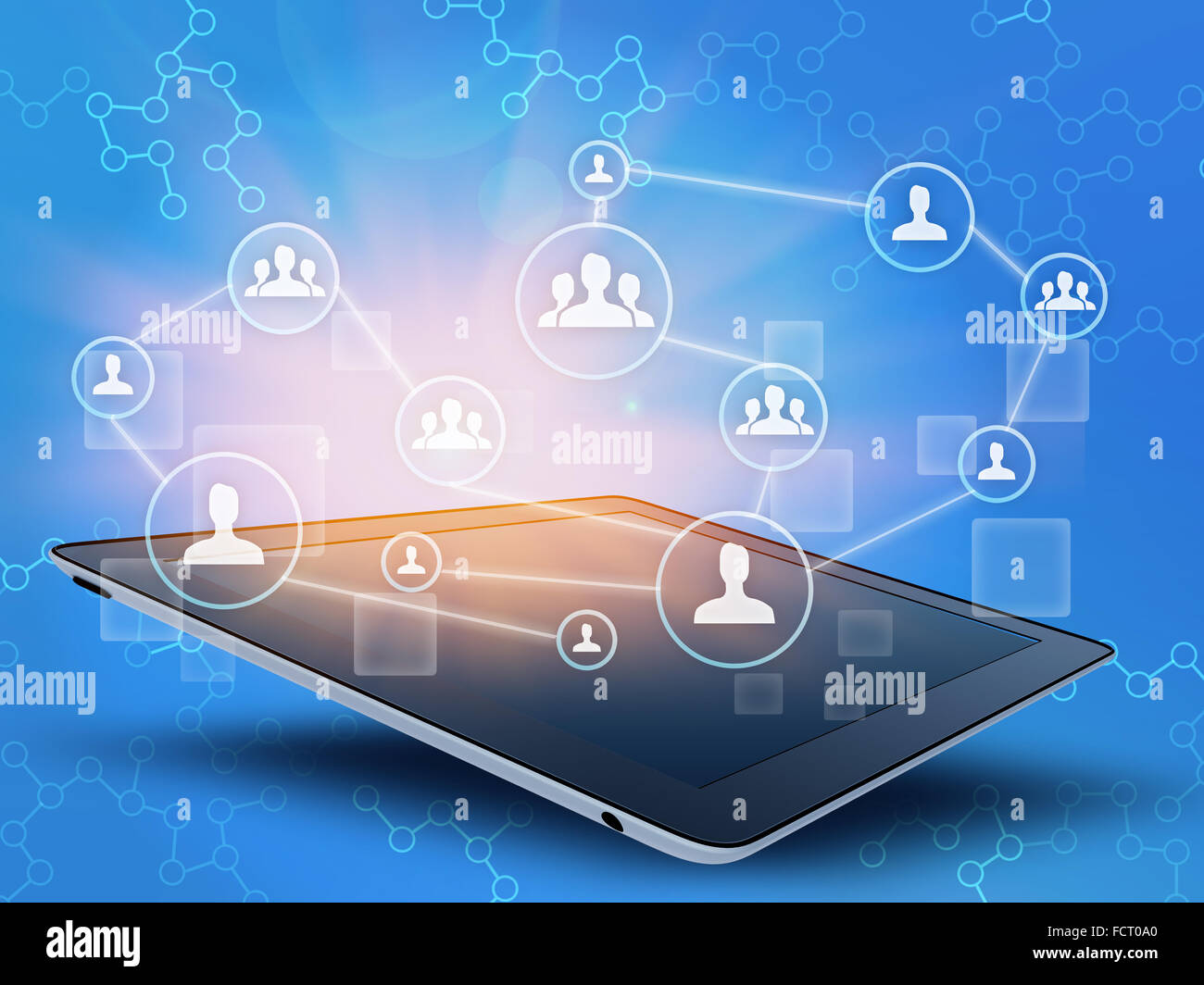 Connect via computer network hi-res stock photography and images - Alamy