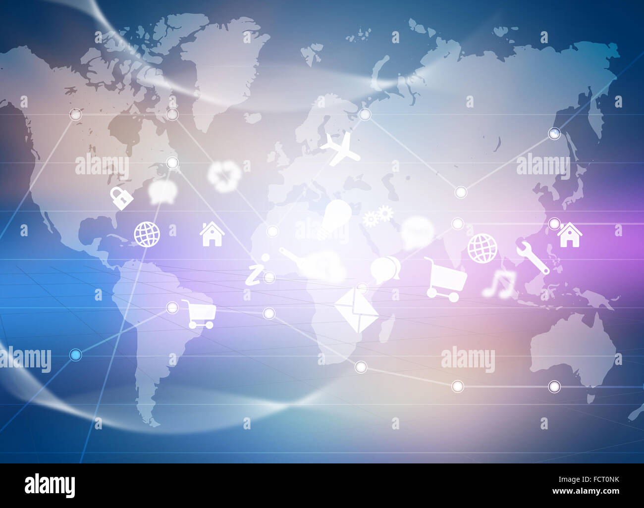 World map icon hi-res stock photography and images - Alamy