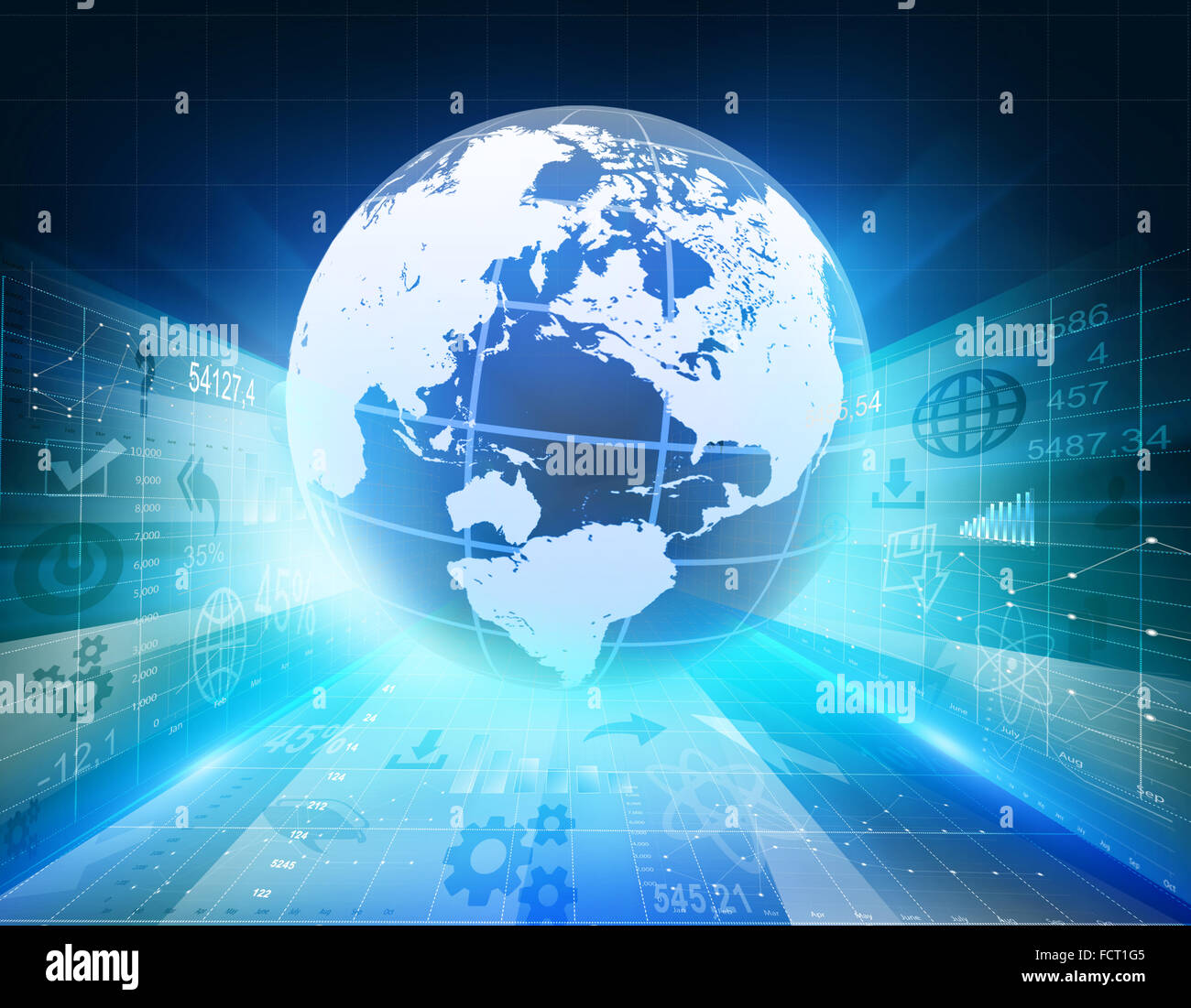 Globe pie chart hi-res stock photography and images - Alamy