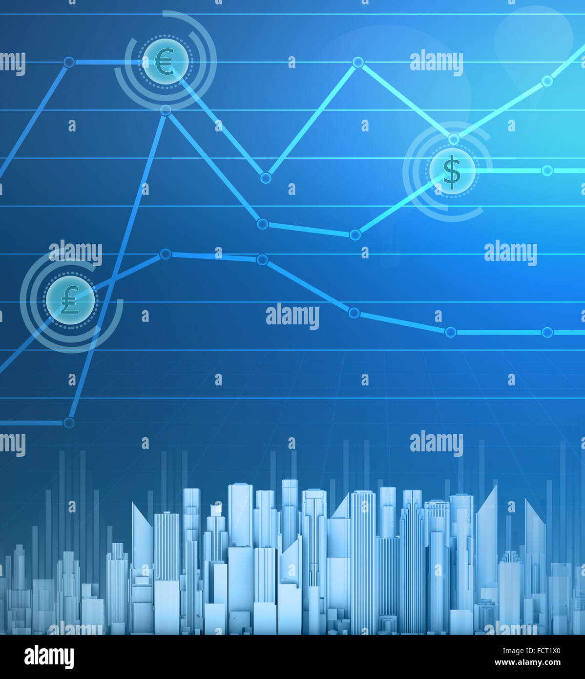 Abstract infographic growth yen hi-res stock photography and images - Alamy