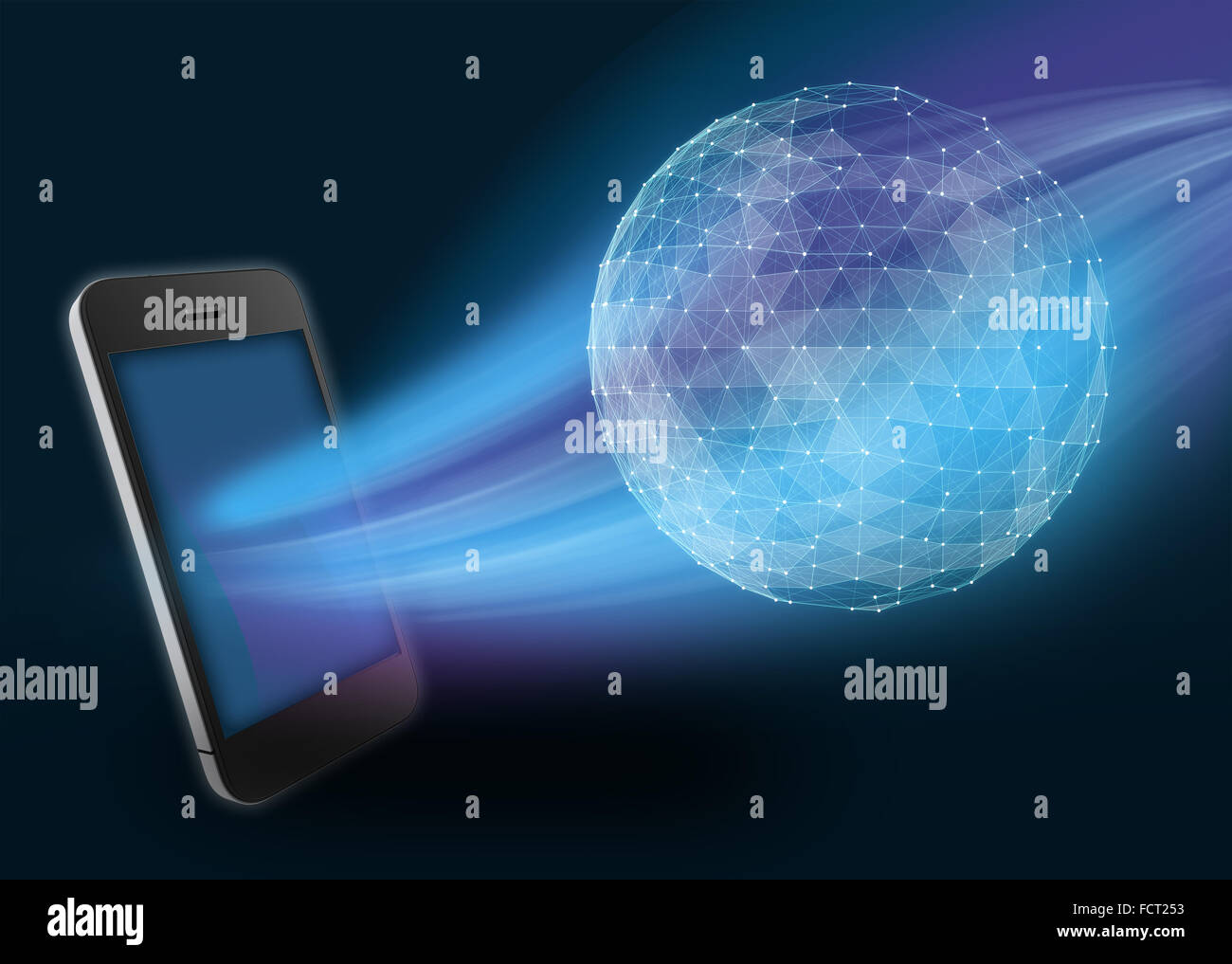 Phone network circle hi-res stock photography and images - Alamy