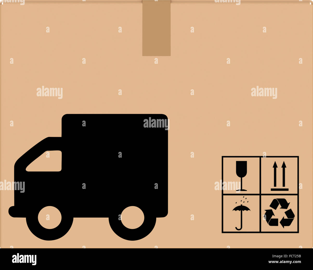 Cardboard box icon hi-res stock photography and images - Alamy