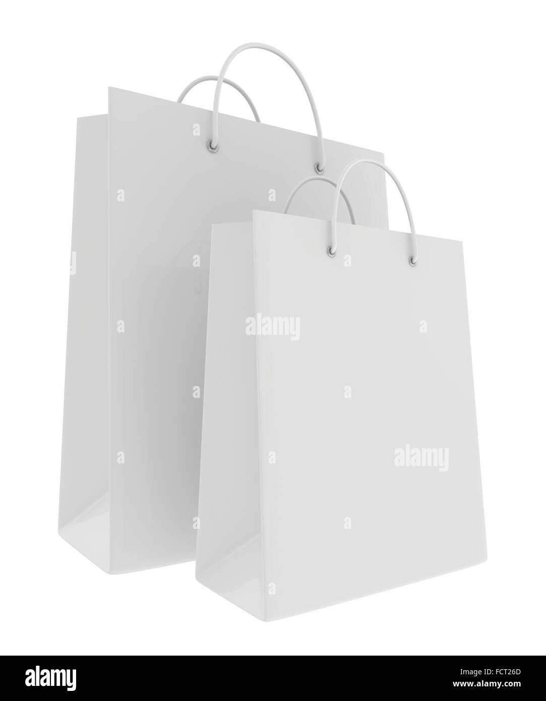 Empty bags isolated on white background Stock Photo - Alamy