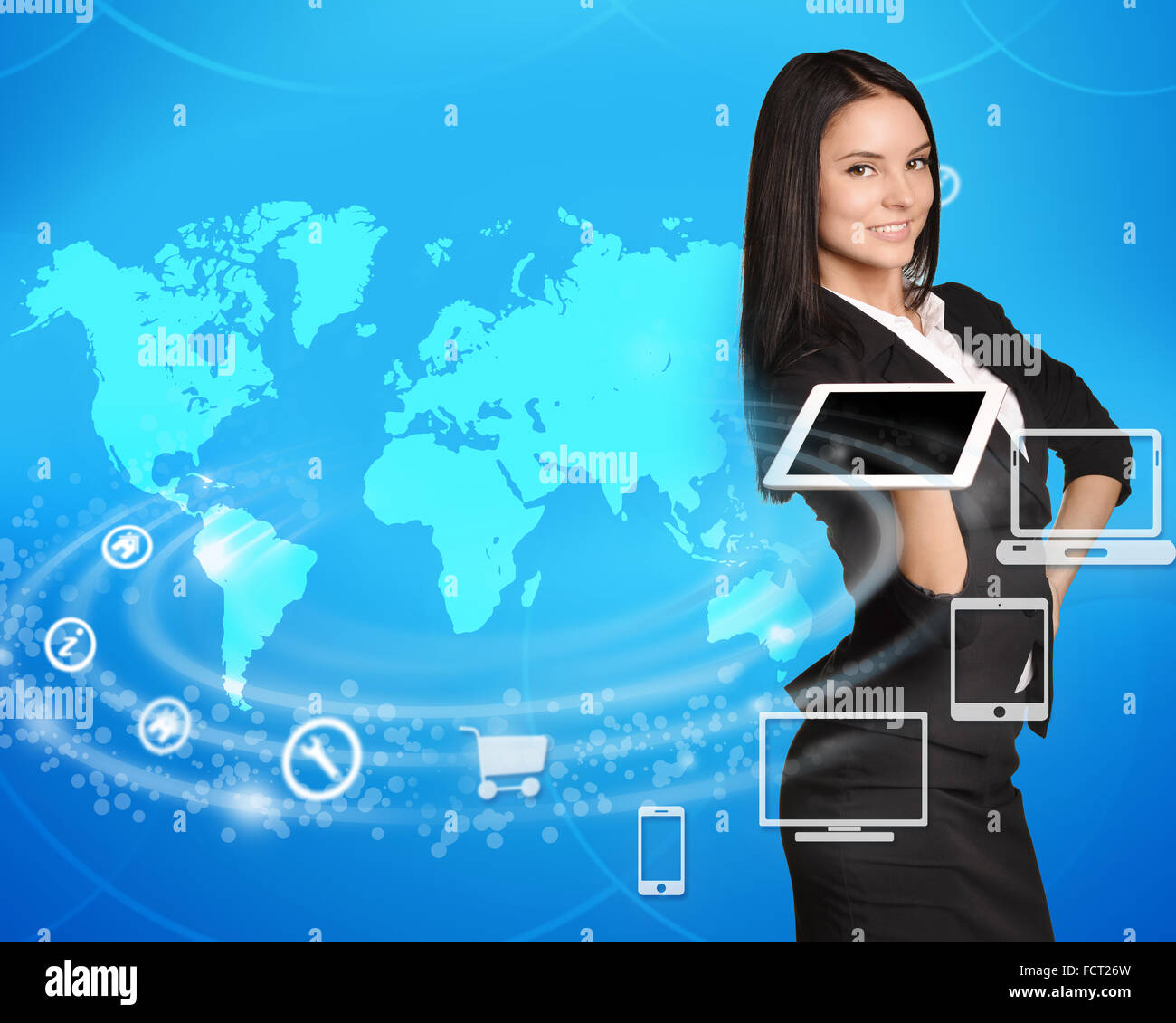 Tablet map hi-res stock photography and images - Alamy
