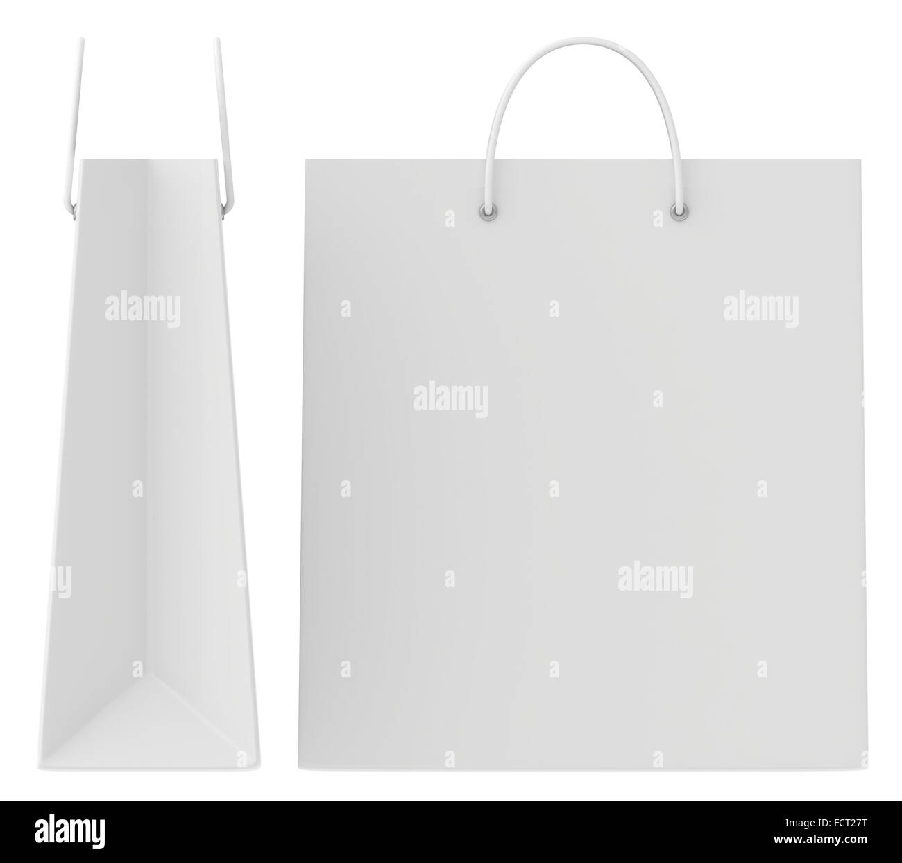 Empty bags isolated on white background Stock Photo - Alamy