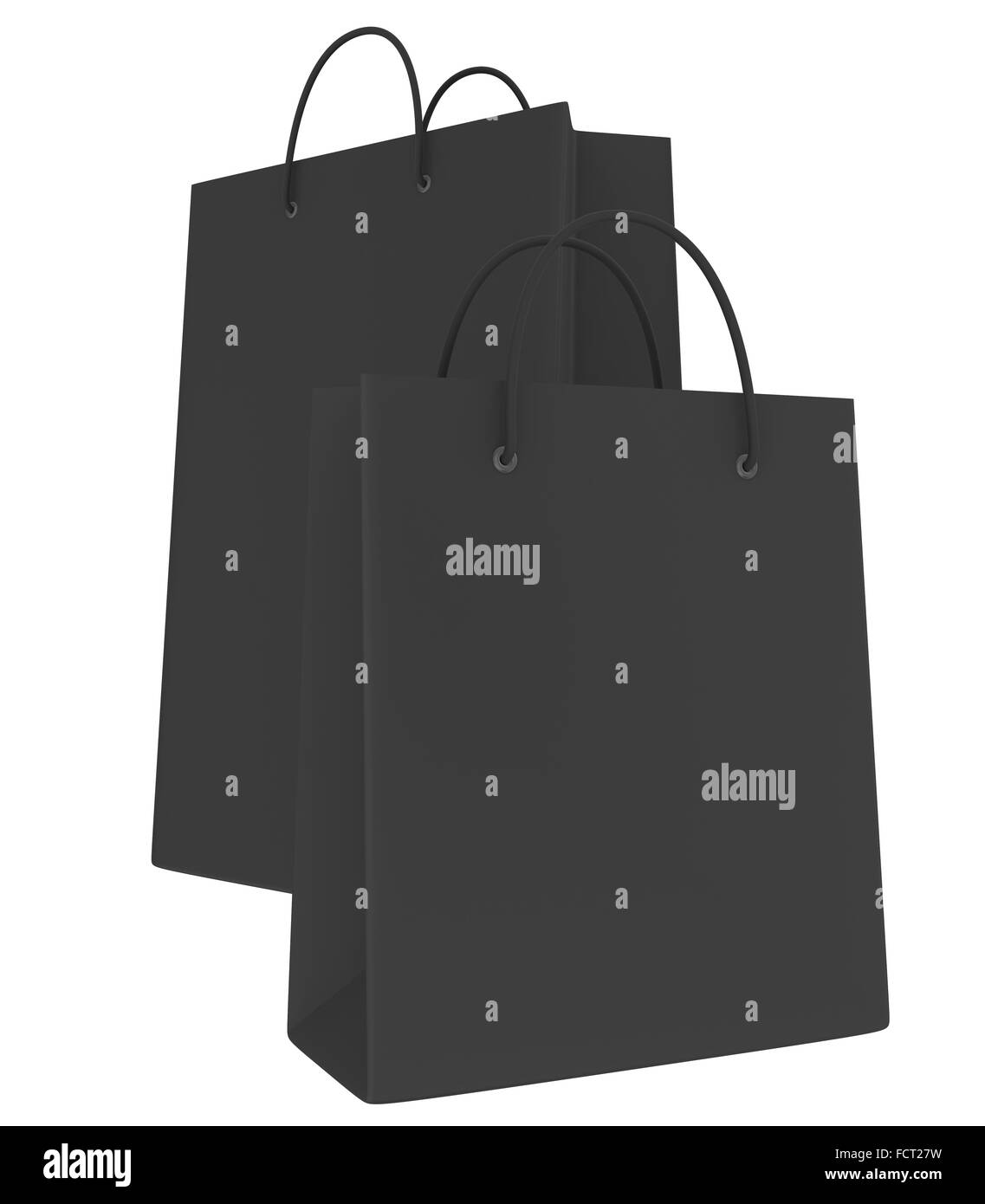 Empty bags isolated on white background Stock Photo - Alamy