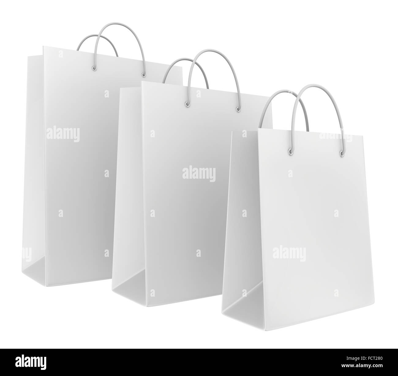 Empty bags isolated on white background Stock Photo - Alamy