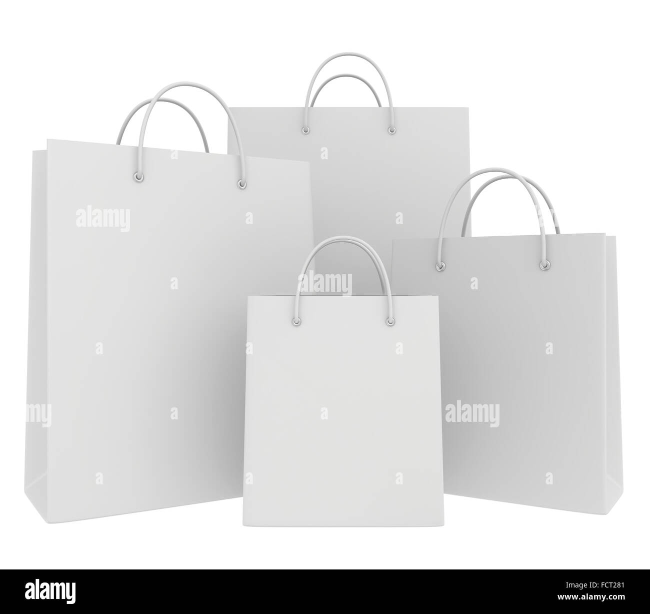 Empty bags isolated on white background Stock Photo - Alamy