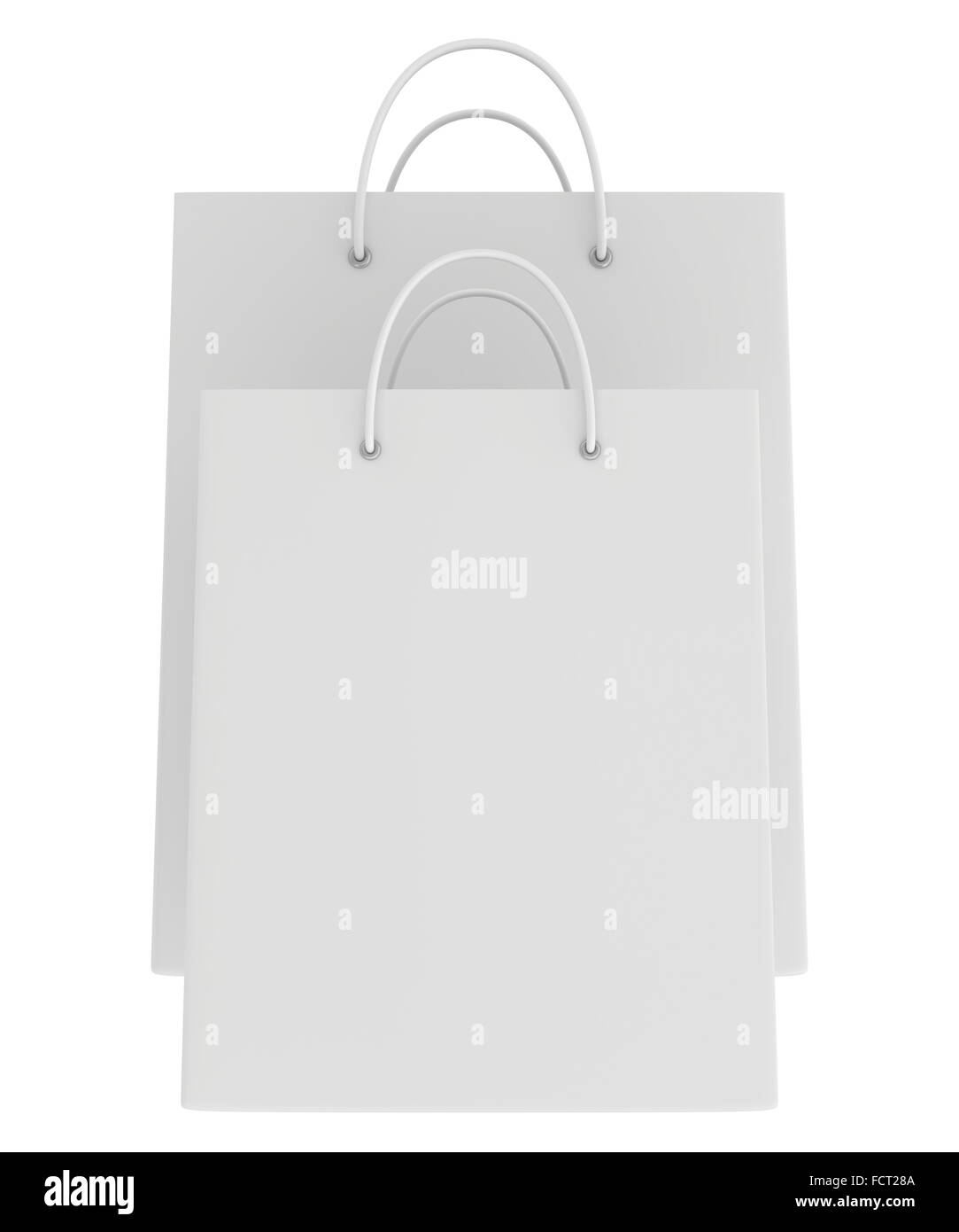 Empty bags isolated on white background Stock Photo - Alamy