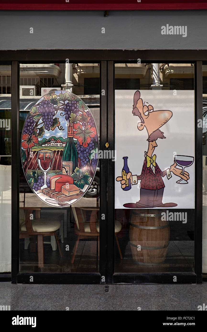 Windows with advertising hi-res stock photography and images - Alamy