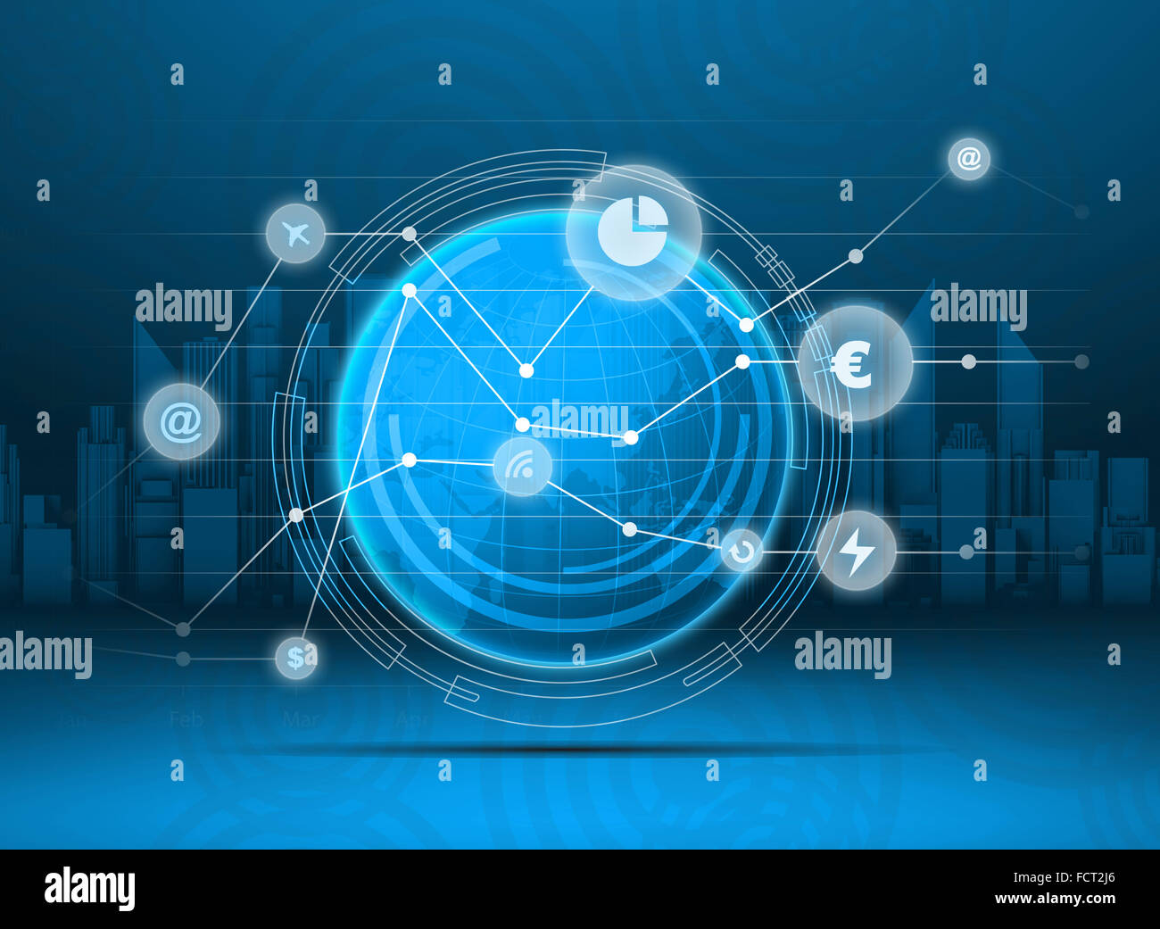 Planet earth and world currency Stock Photo - Alamy