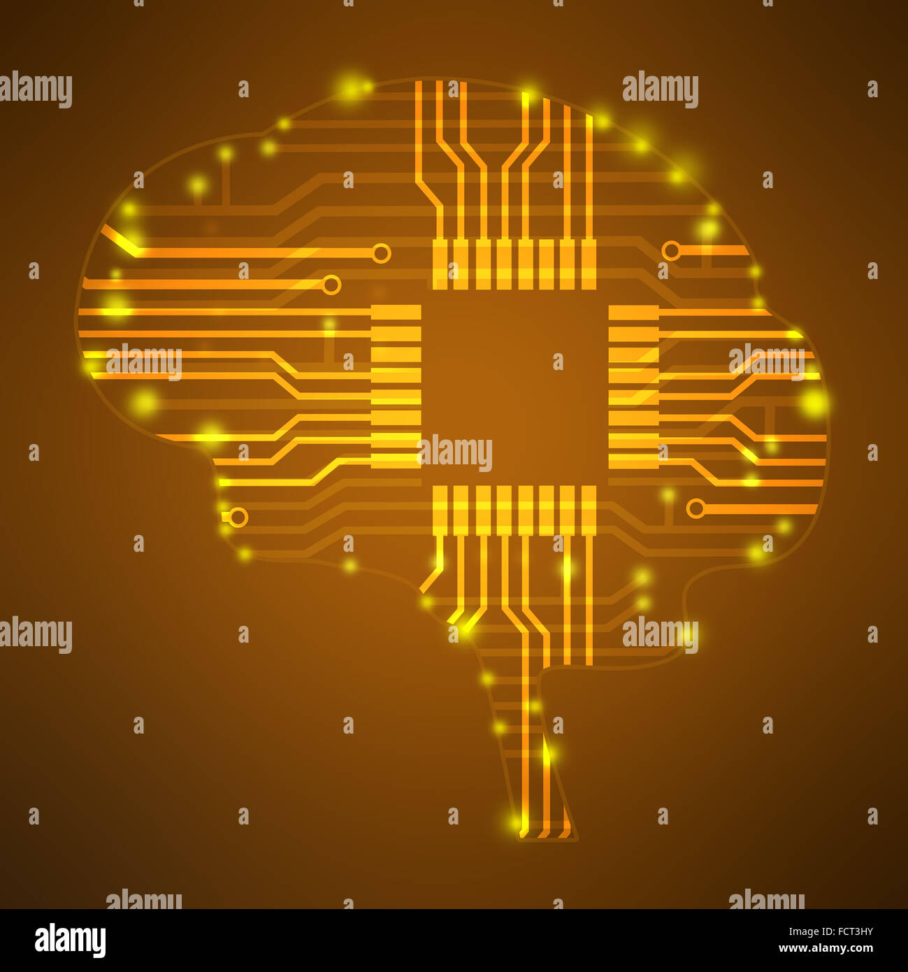 Tech silhouette hi-res stock photography and images - Alamy