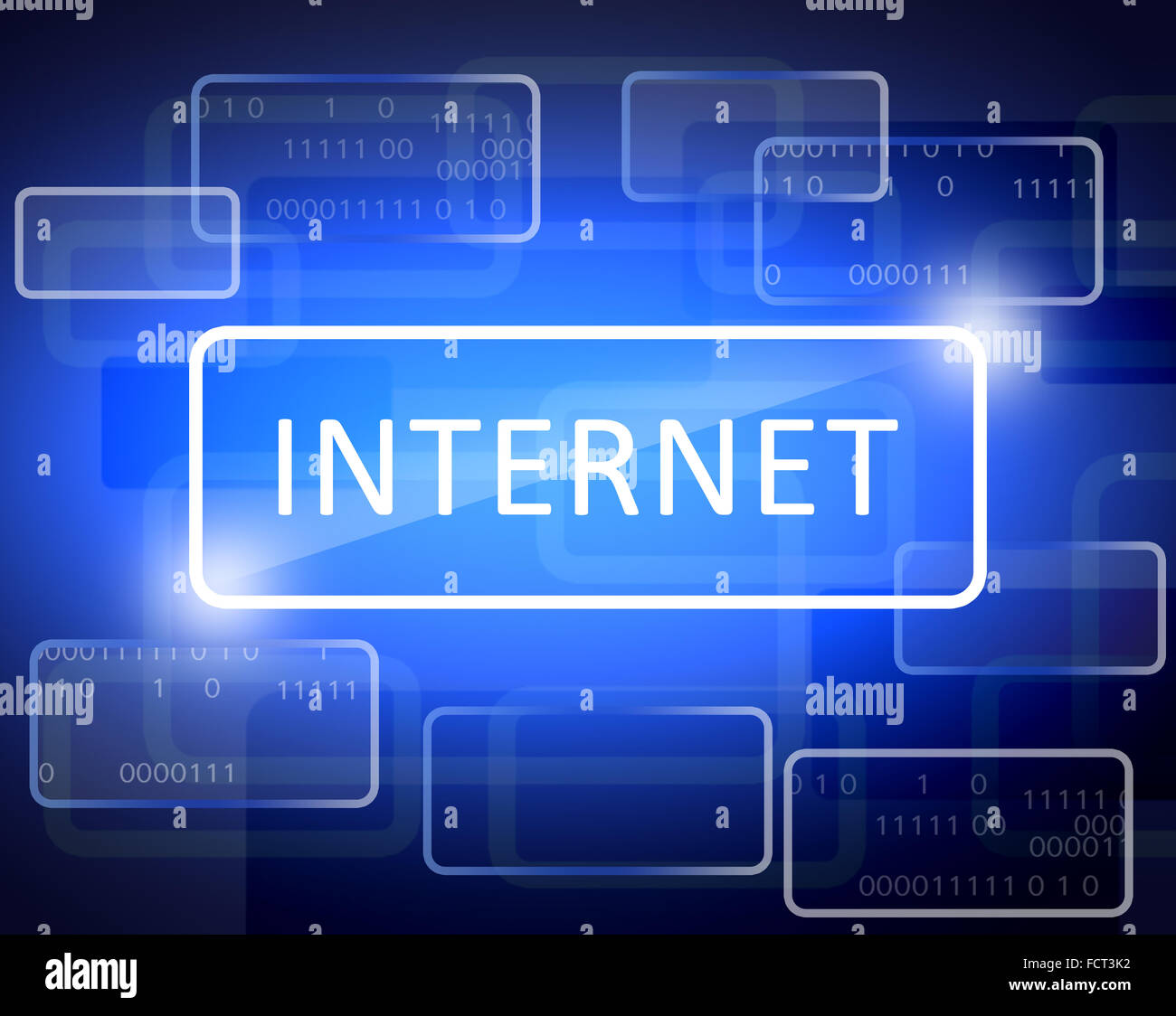 abstract background and the words internet in rectangle Stock Photo - Alamy