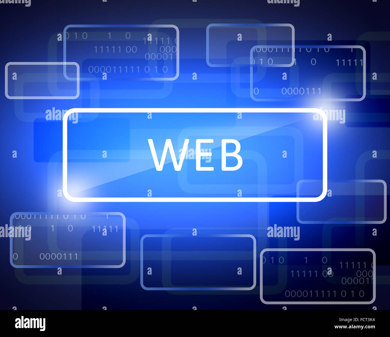 abstract background and the words web in rectangle Stock Photo - Alamy