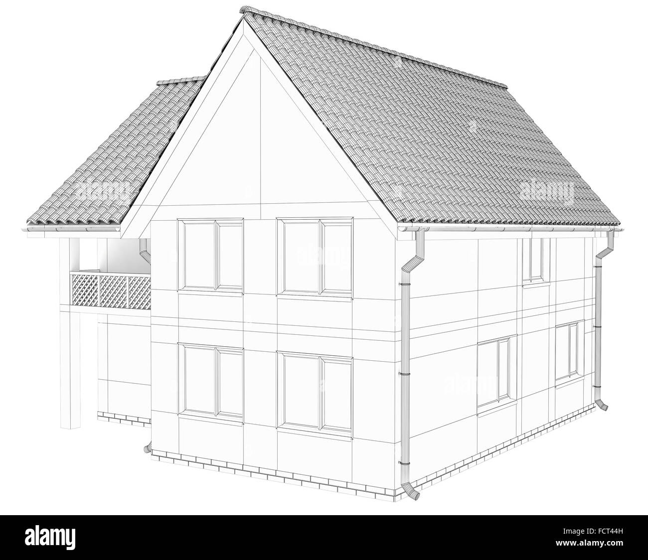 Sketch design house Stock Photo - Alamy