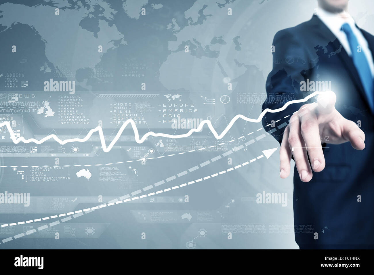 Virtual graph hi-res stock photography and images - Alamy